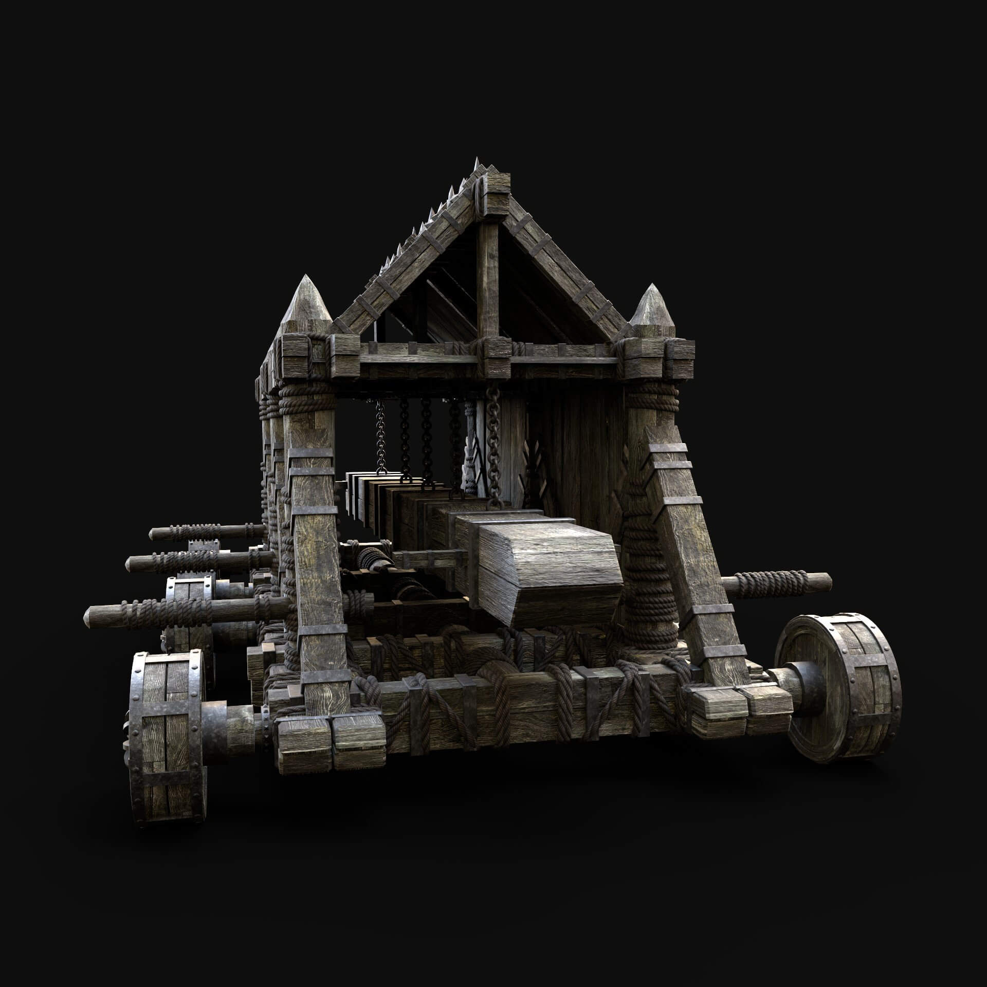Medieval Battering Ram Model