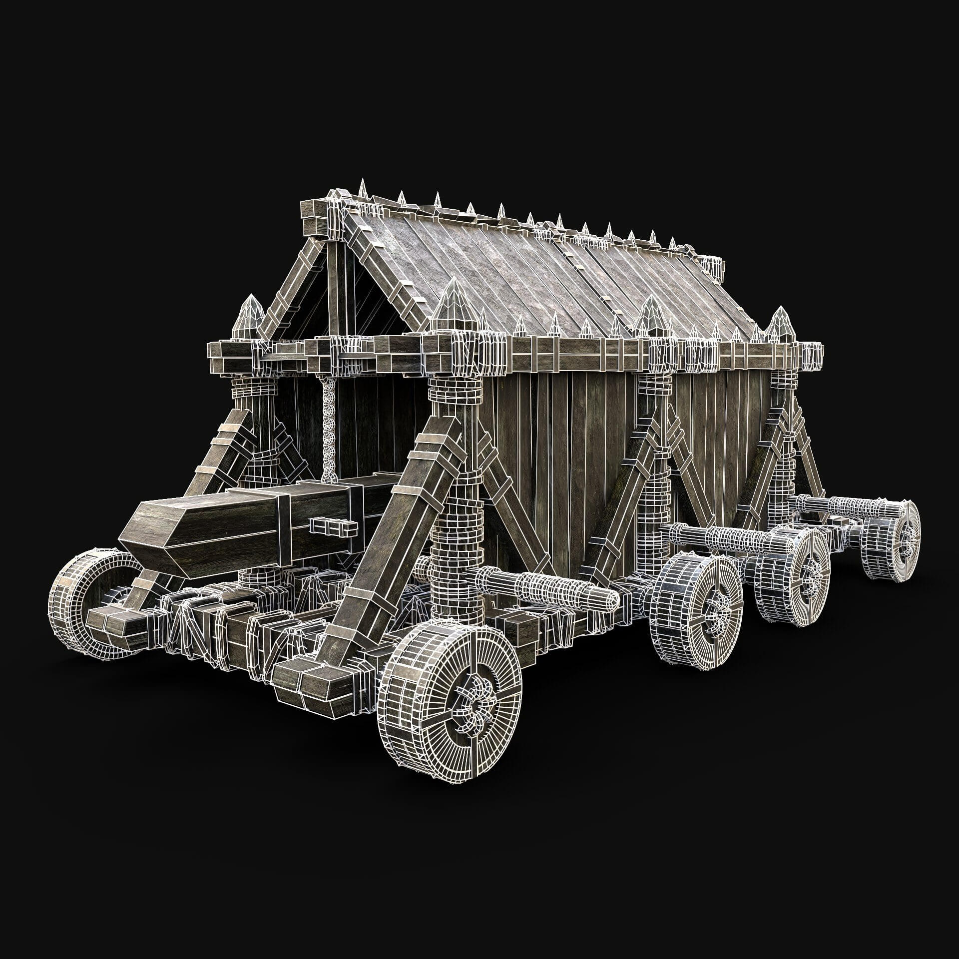 Medieval Battering Ram Collection - 3D Model by Enterables