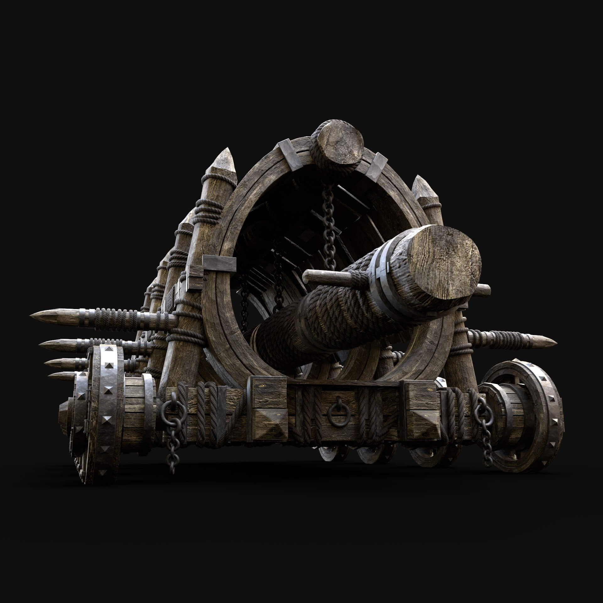 Medieval Battering Ram Collection - 3D Model by Enterables