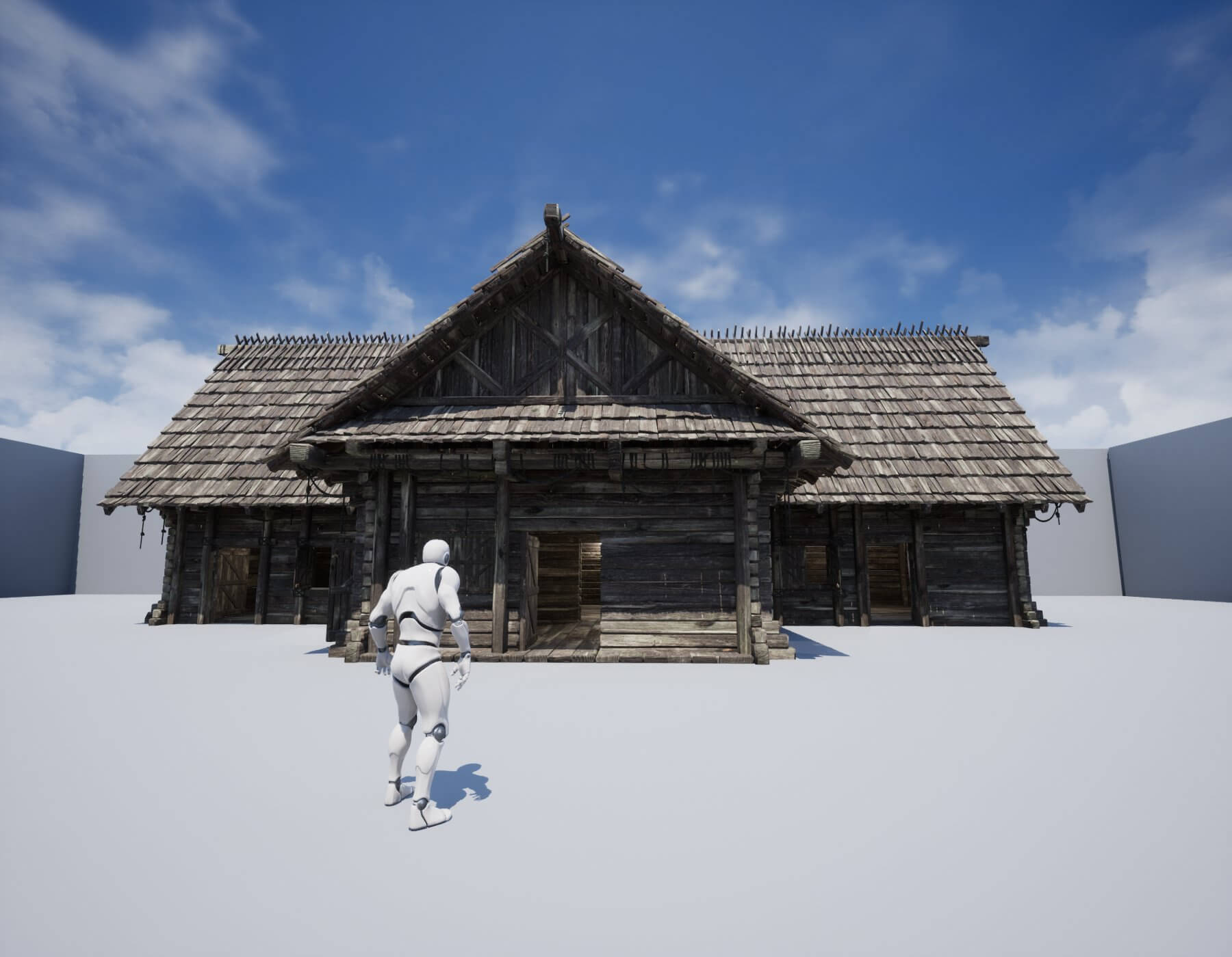 Big Generic Wooden House - 3D Model by Enterables