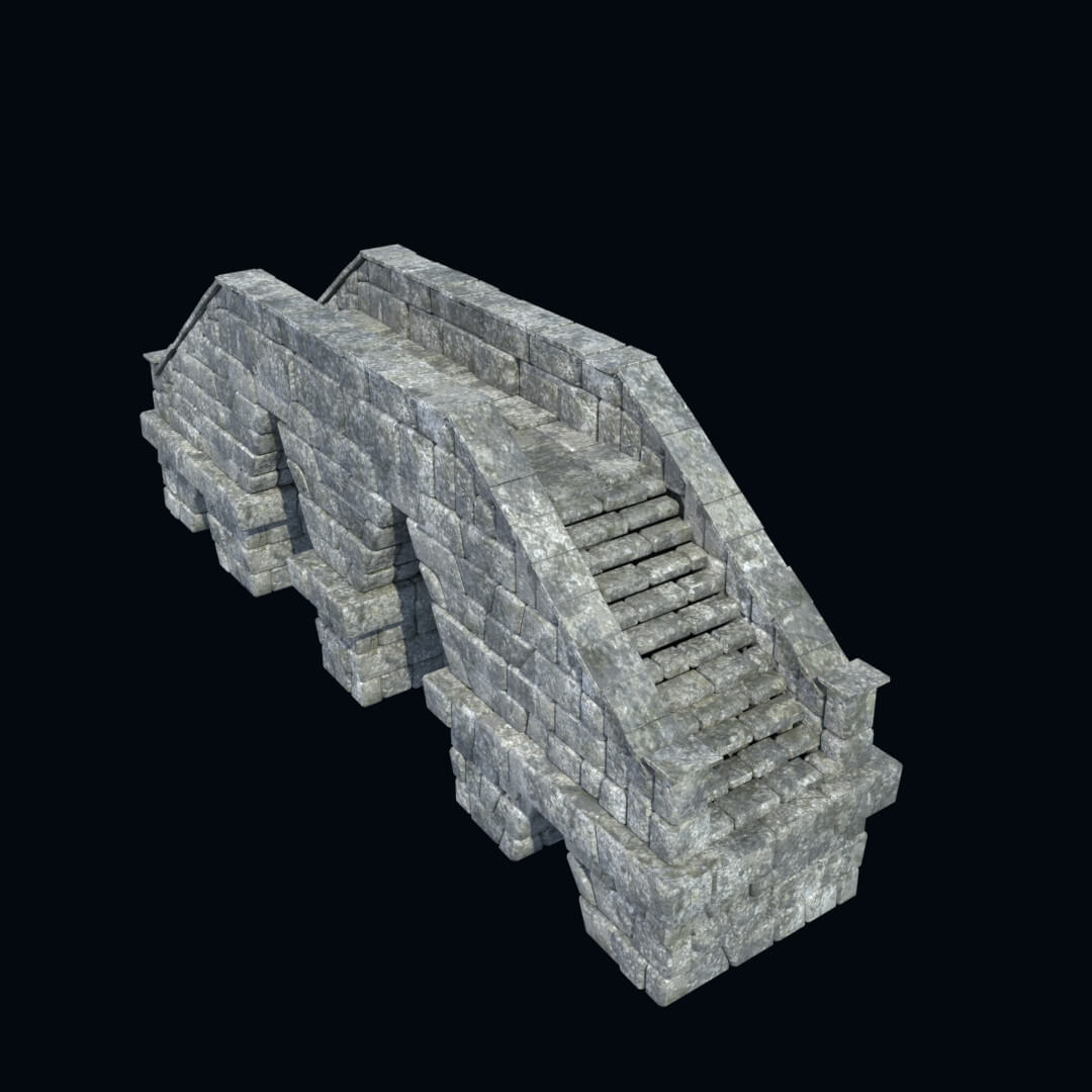 Bridge Ancient Aztec Maya Inca Collection - 3D Model by Enterables