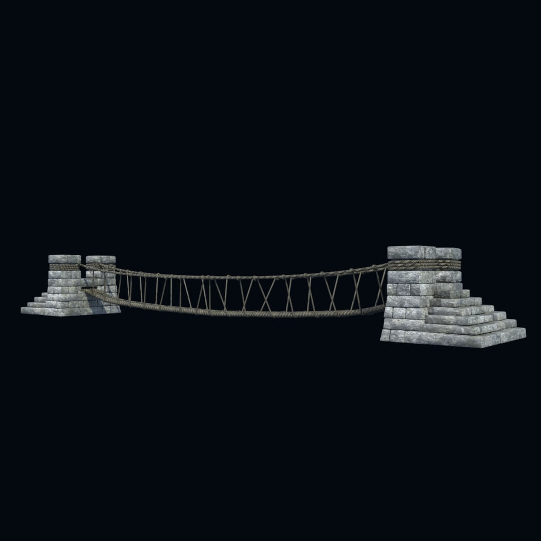 Bridge Ancient Aztec Maya Inca Collection - 3D Model by Enterables