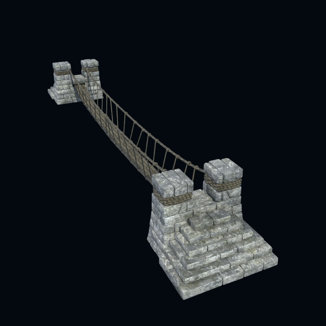 Bridge Ancient Aztec Maya Inca Collection - 3D Model by Enterables