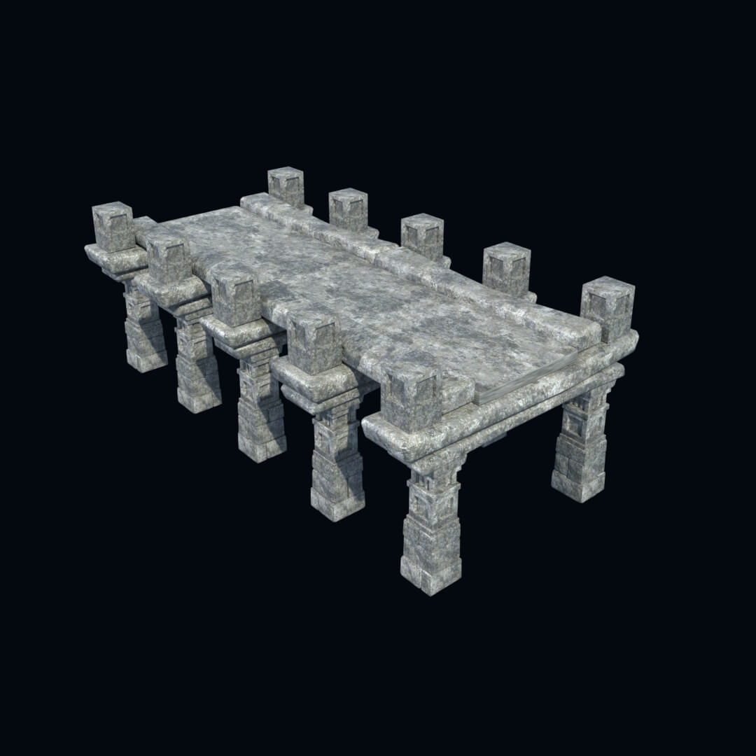 Bridge Ancient Aztec Maya Inca Collection - 3D Model by Enterables