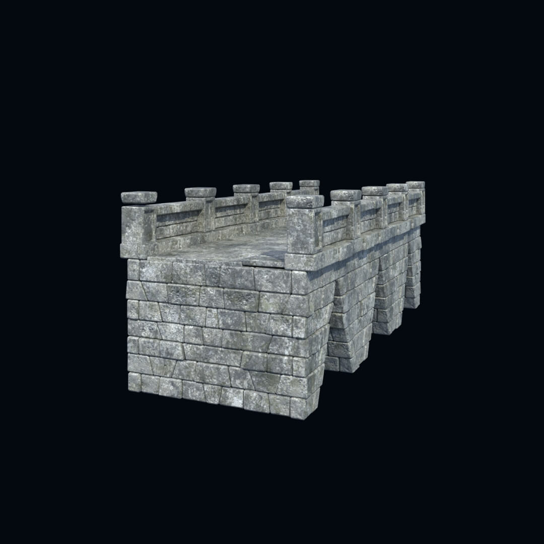 Bridge Ancient Aztec Maya Inca Collection - 3D Model by Enterables