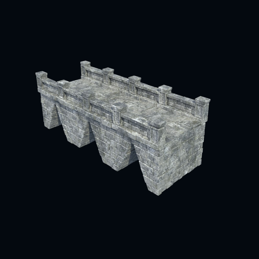 Bridge Ancient Aztec Maya Inca Collection - 3D Model by Enterables