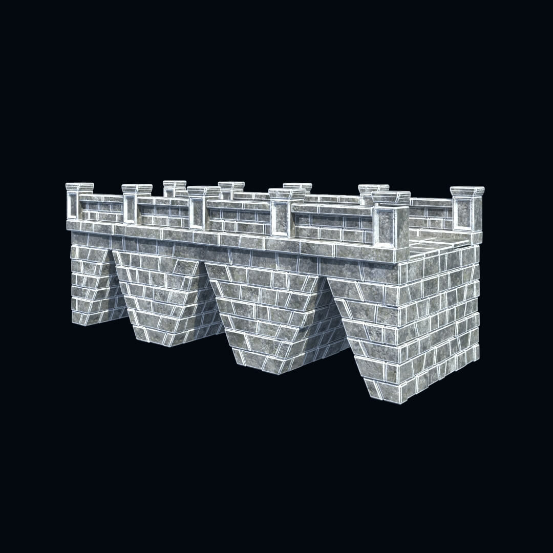 Bridge Ancient Aztec Maya Inca Collection - 3D Model by Enterables