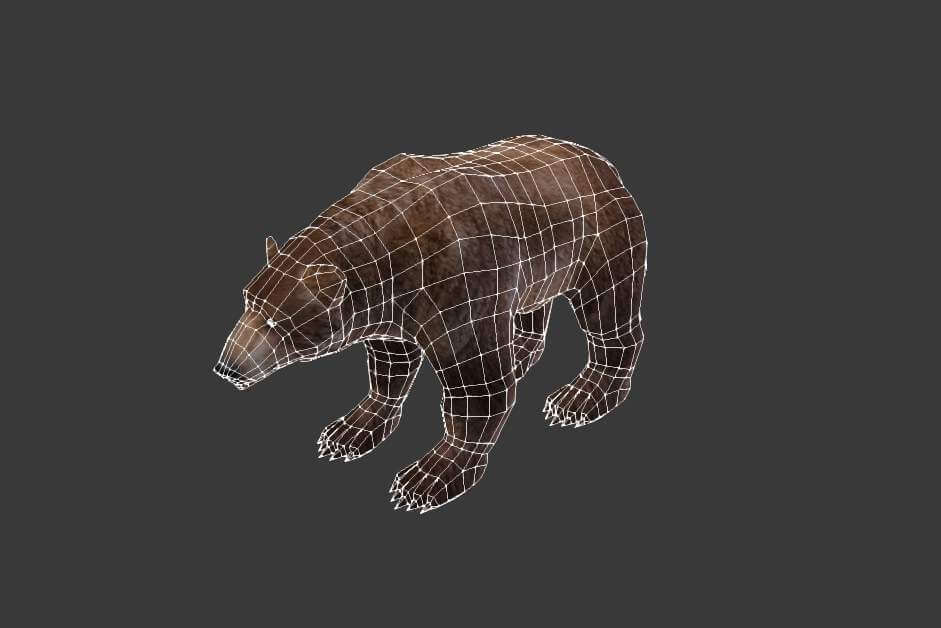 Brown Bear - 3D Model by Enterables