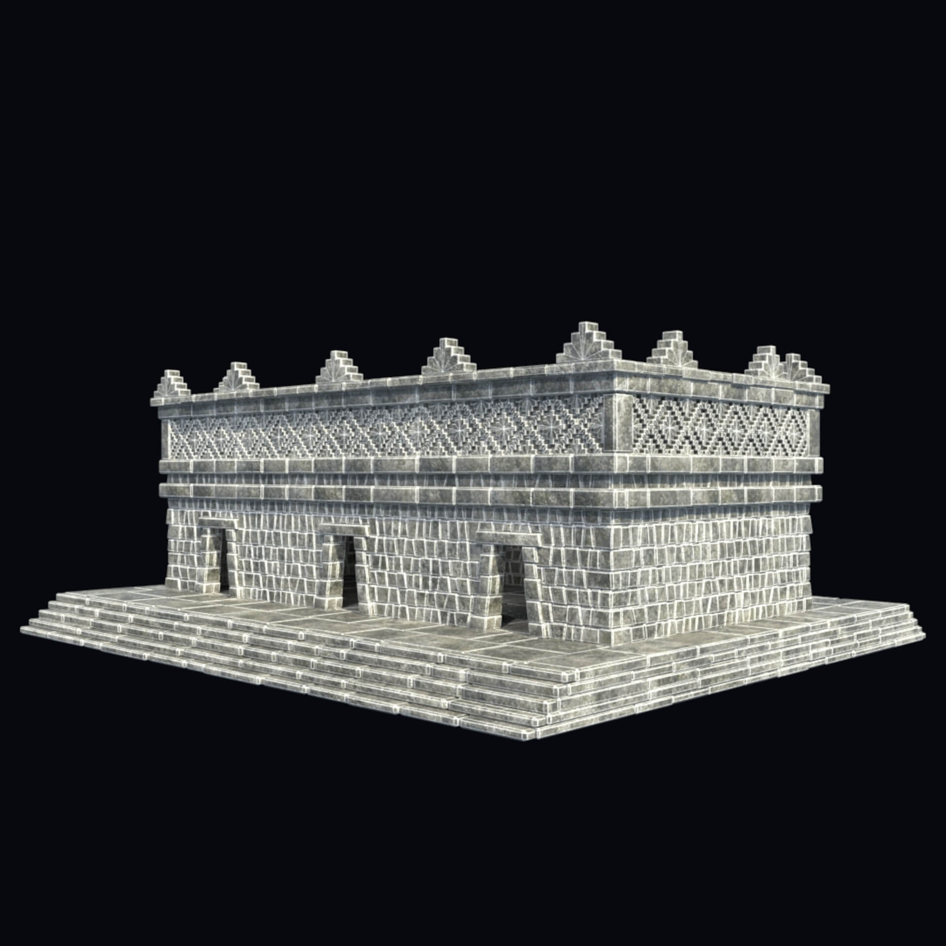 Building Ancient Aztec Maya Inca Collection - 3D Model by Enterables