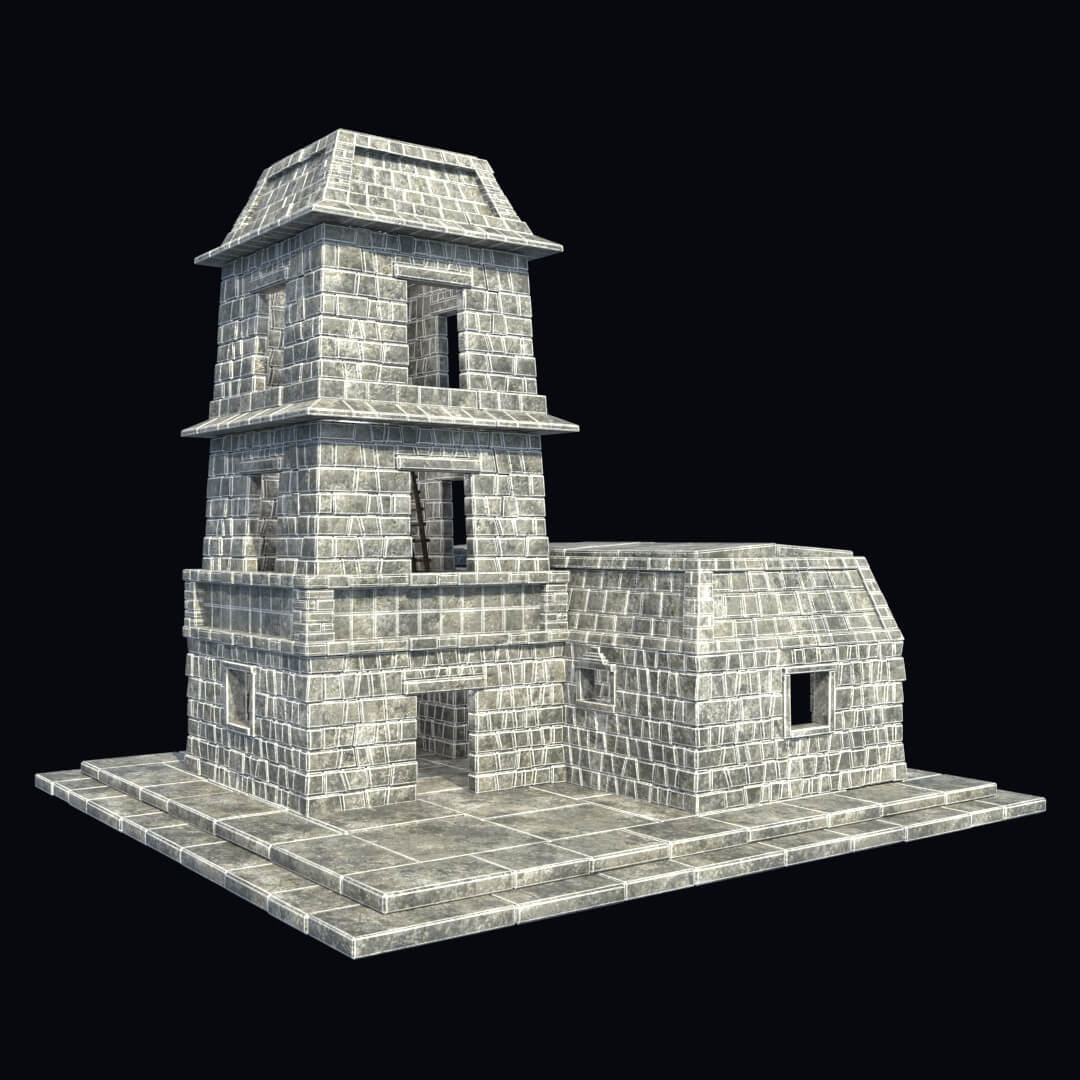 Building Ancient Aztec Maya Inca Collection - 3D Model by Enterables