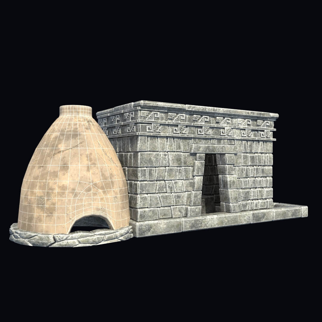 Building Ancient Aztec Maya Inca Collection - 3D Model by Enterables