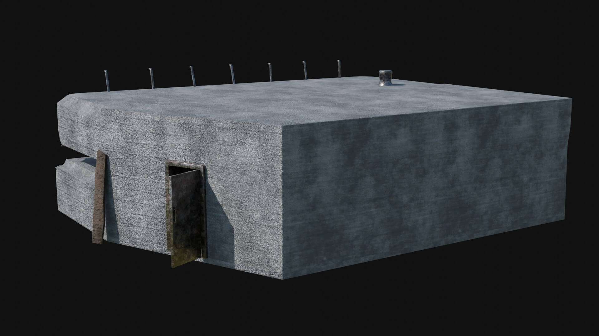 Bunker Military Base Postapo Shelter Collection - 3D Model by Enterables