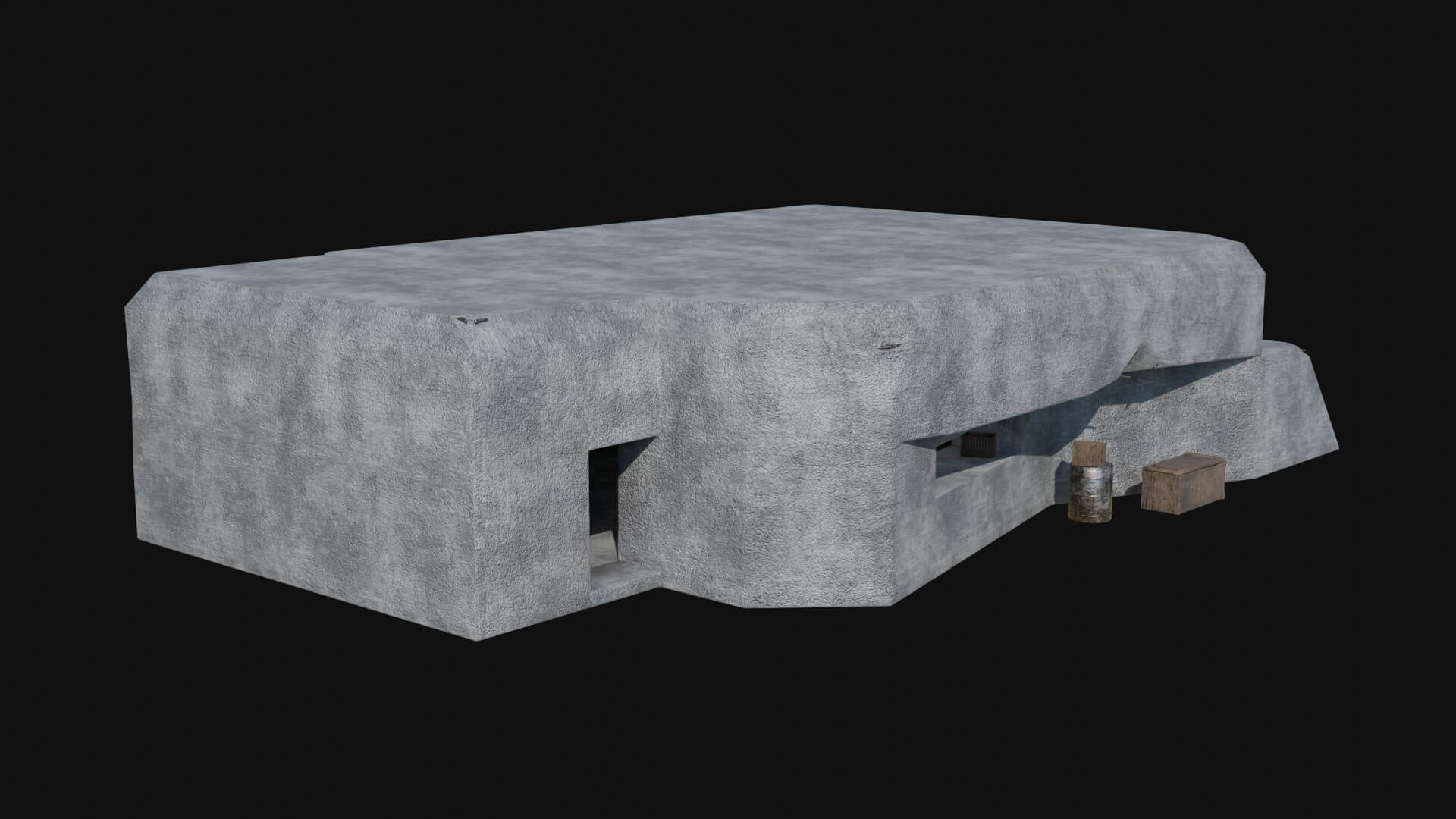 Bunker Military Base Postapo Shelter Collection - 3D Model by Enterables