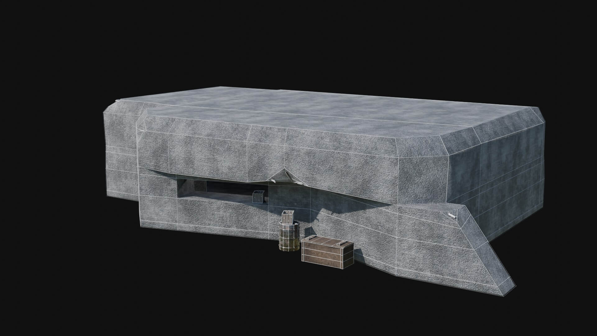 Bunker Military Base Postapo Shelter Collection - 3D Model by Enterables