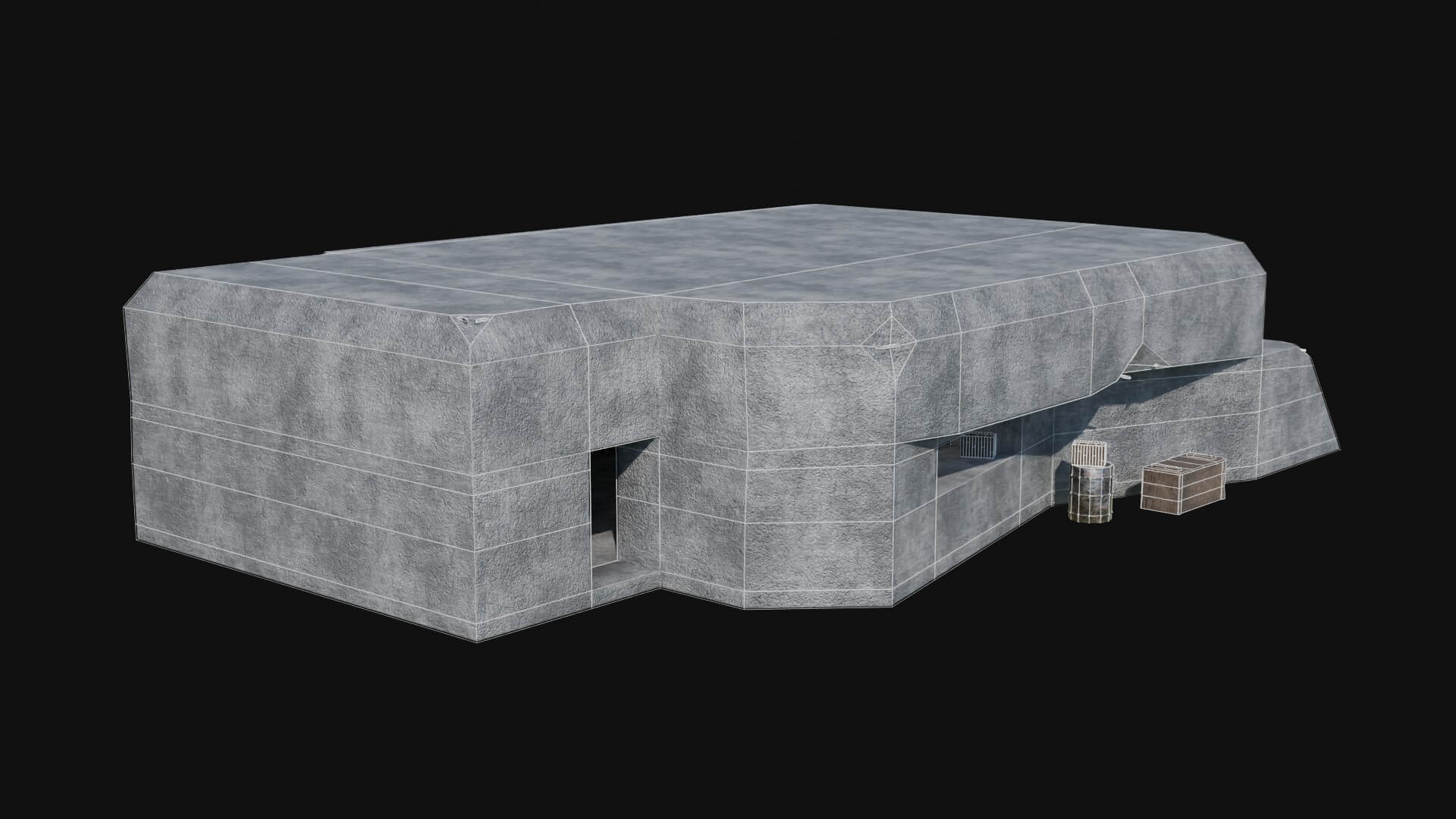 Bunker Military Base Postapo Shelter Collection - 3D Model by Enterables