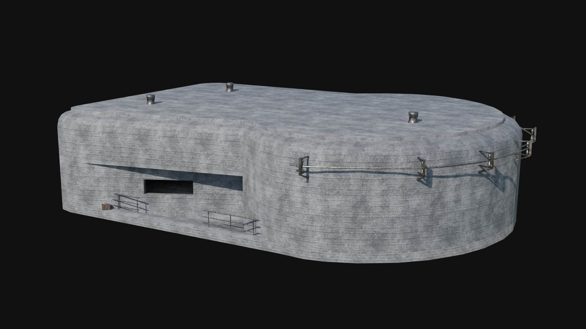 Bunker Military Base Postapo Shelter Collection - 3D Model by Enterables