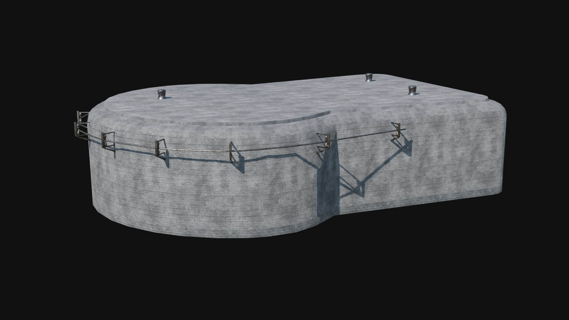 Bunker Military Base Postapo Shelter Collection - 3D Model by Enterables