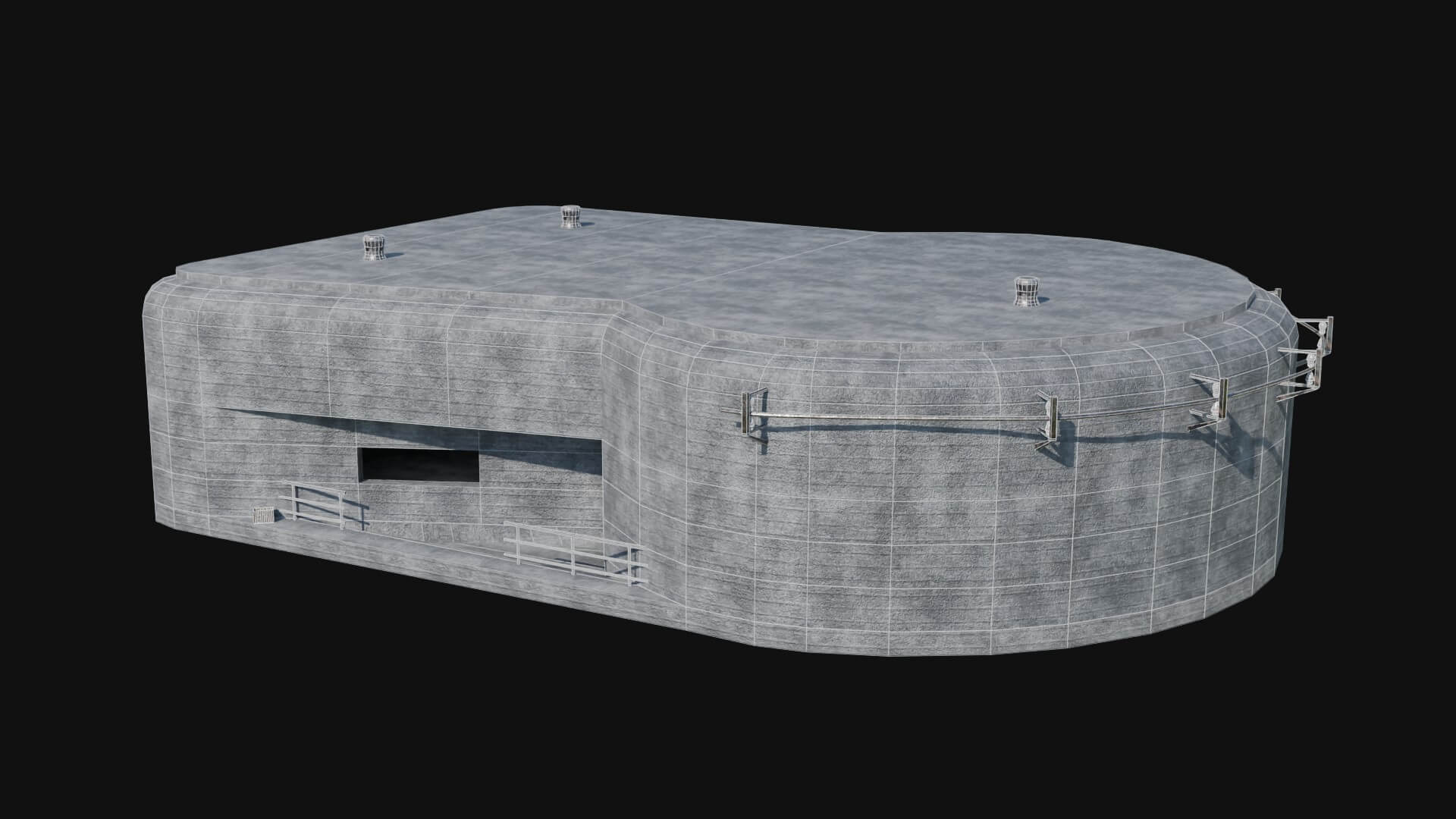 Bunker Military Base Postapo Shelter Collection - 3D Model by Enterables