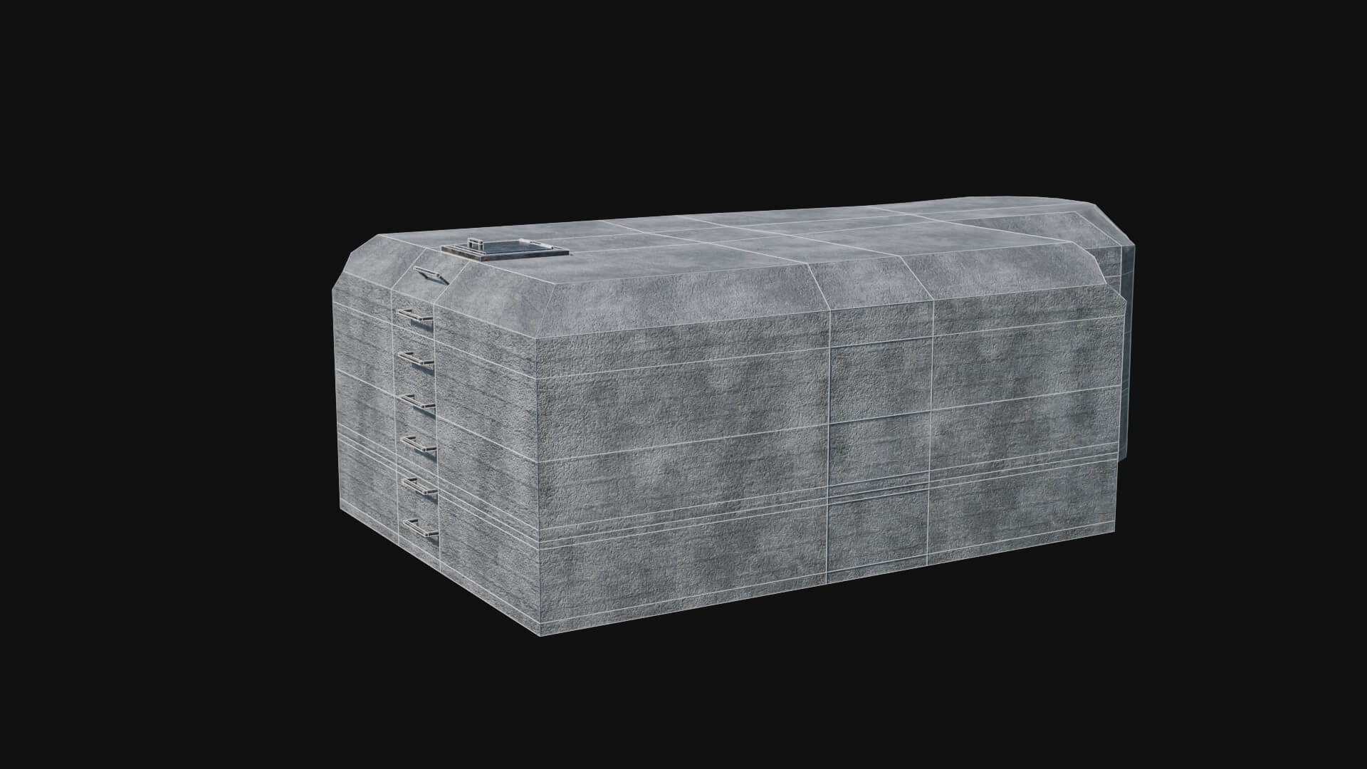 Bunker Military Base Postapo Shelter Collection - 3D Model by Enterables