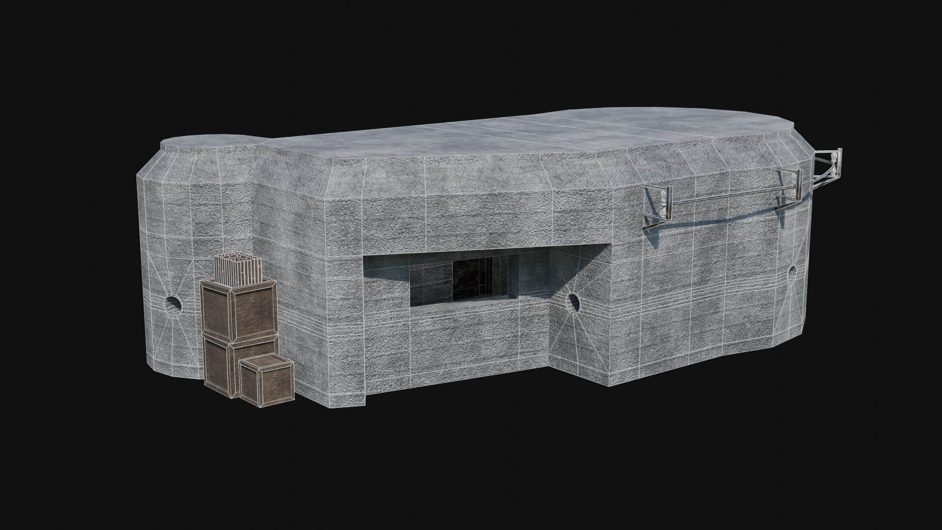 Bunker Military Base Postapo Shelter Collection - 3D Model by Enterables