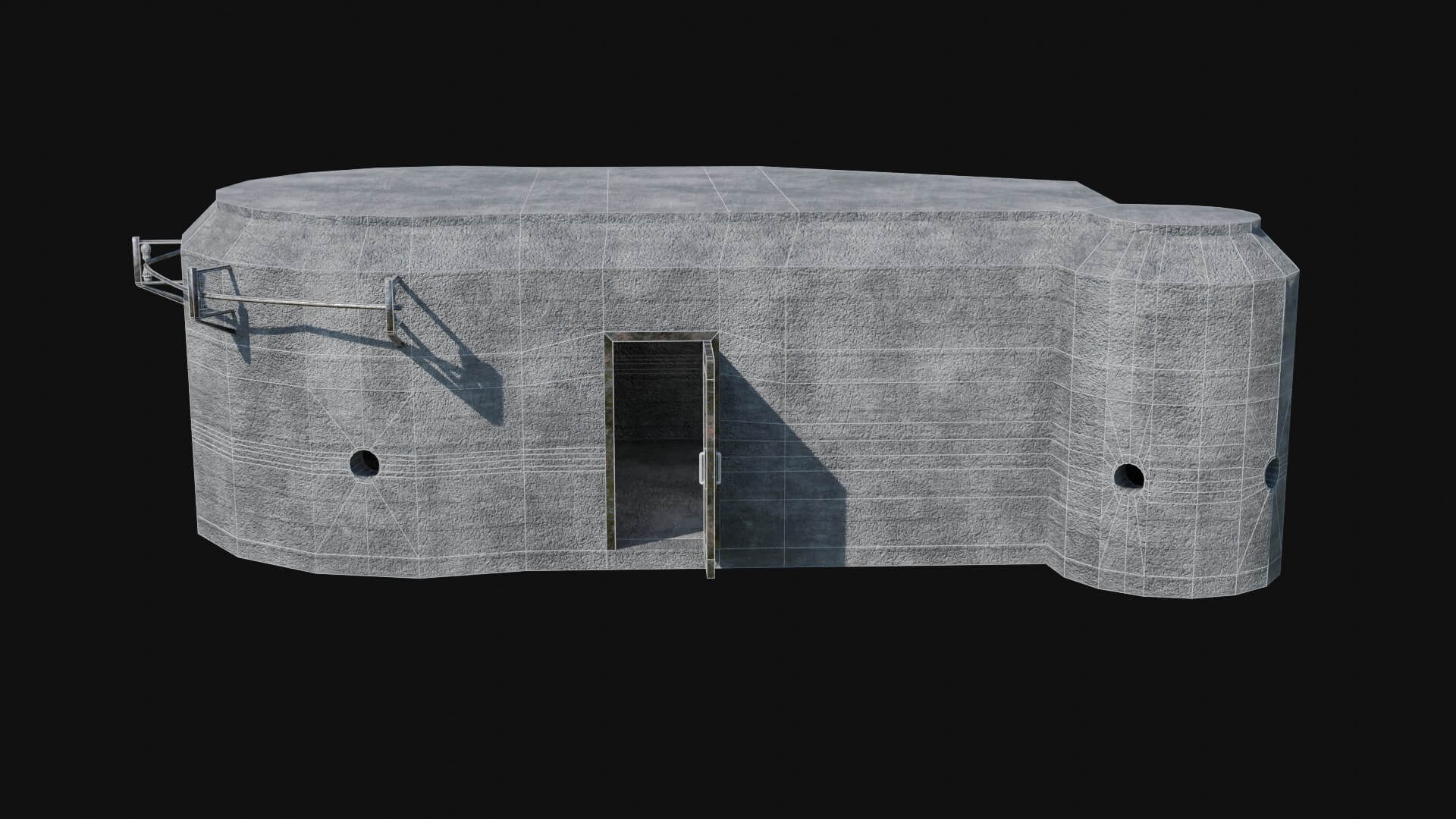 Bunker Military Base Postapo Shelter Collection - 3D Model by Enterables