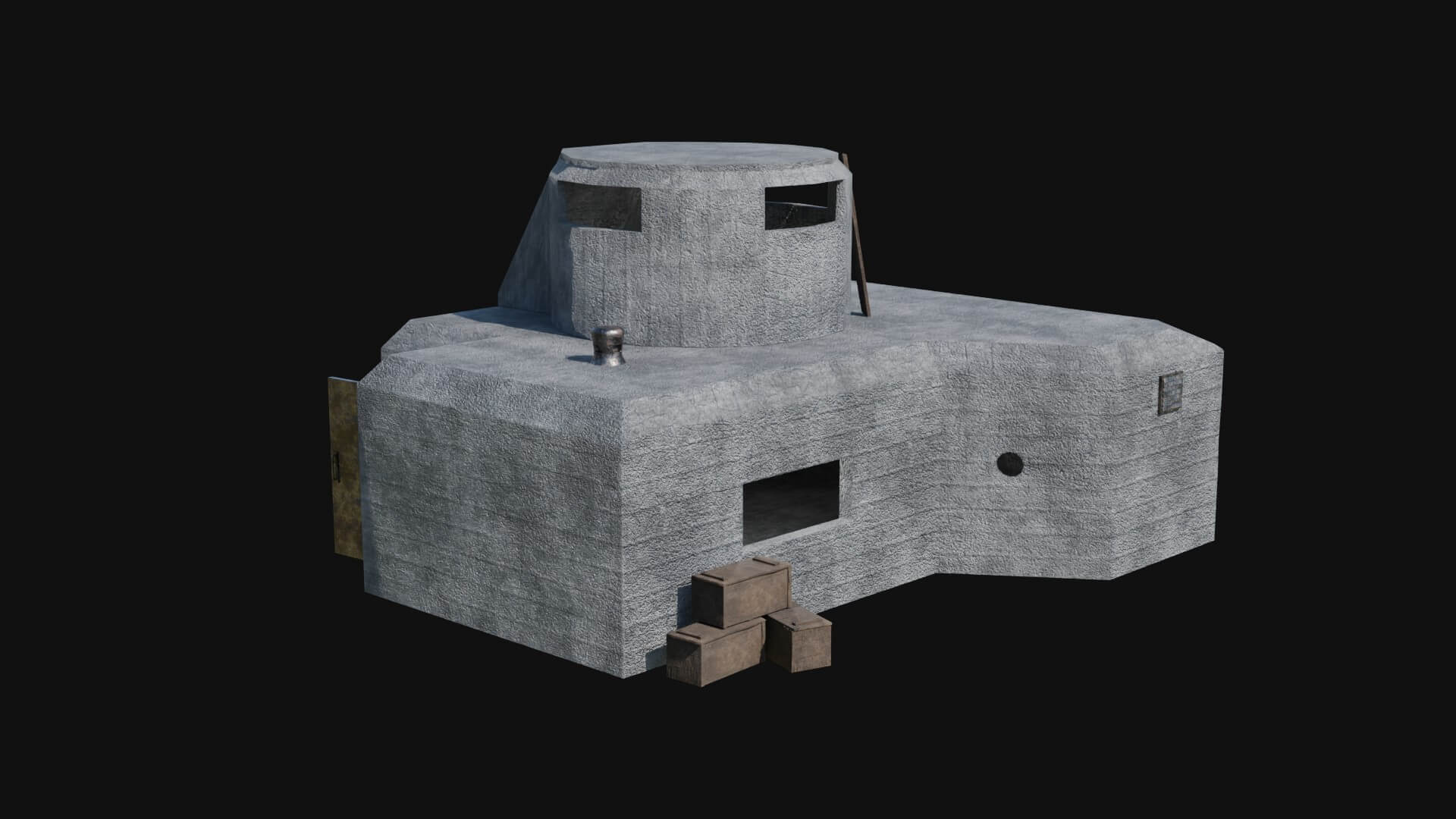 Bunker Military Base Postapo Shelter Collection - 3D Model by Enterables