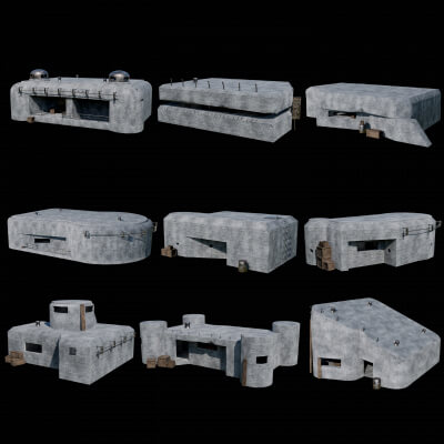 3D Models | Buildings | Bunkers | RenderHub