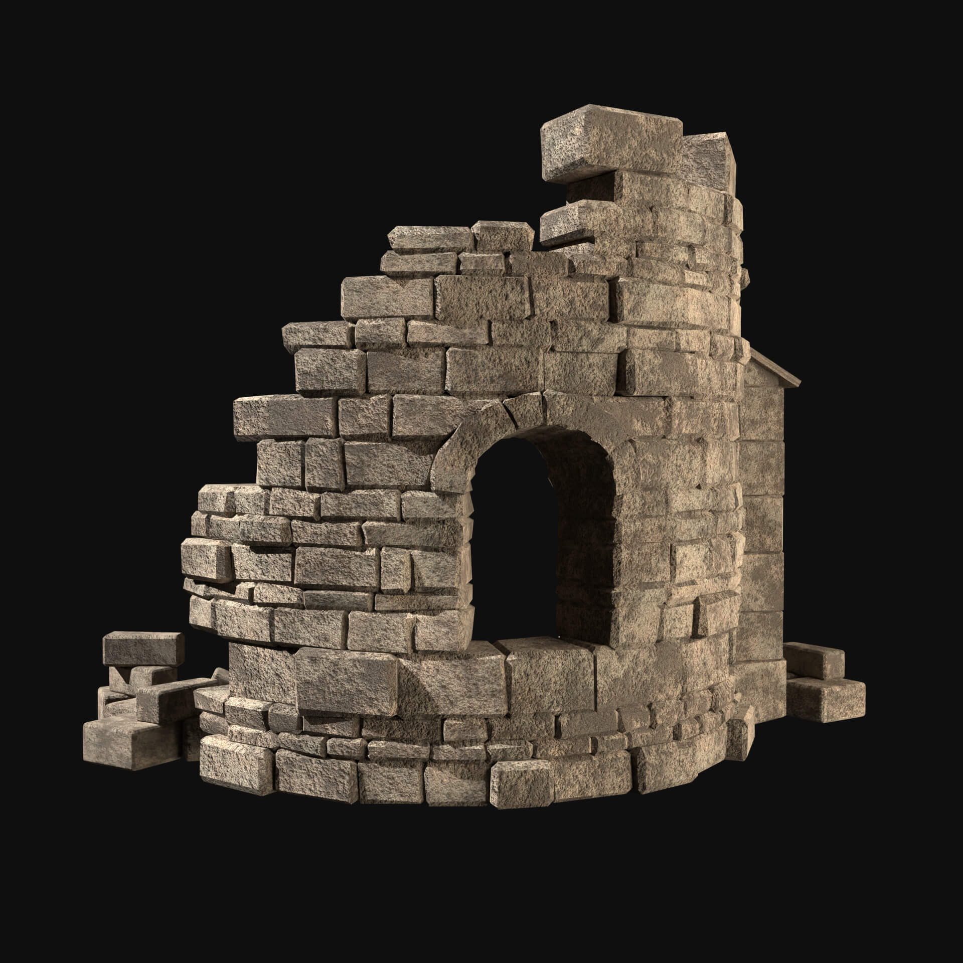 Castle Walls Ancient Ruin Collection - 3D Model by Enterables