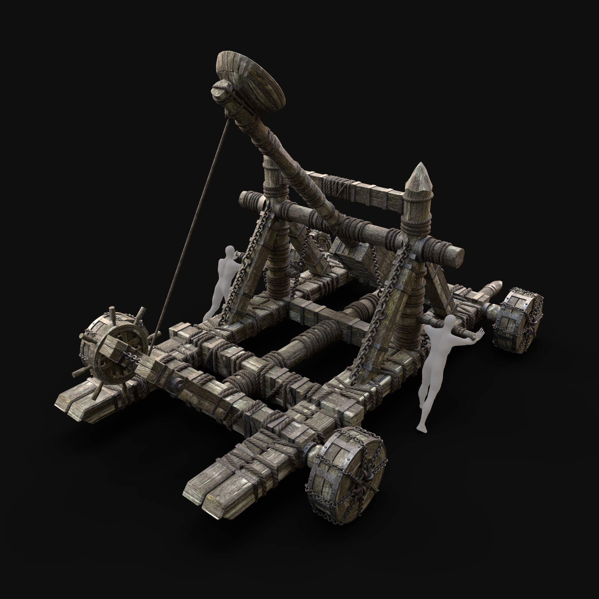 Medieval Catapult Collection - 3D Model by Enterables