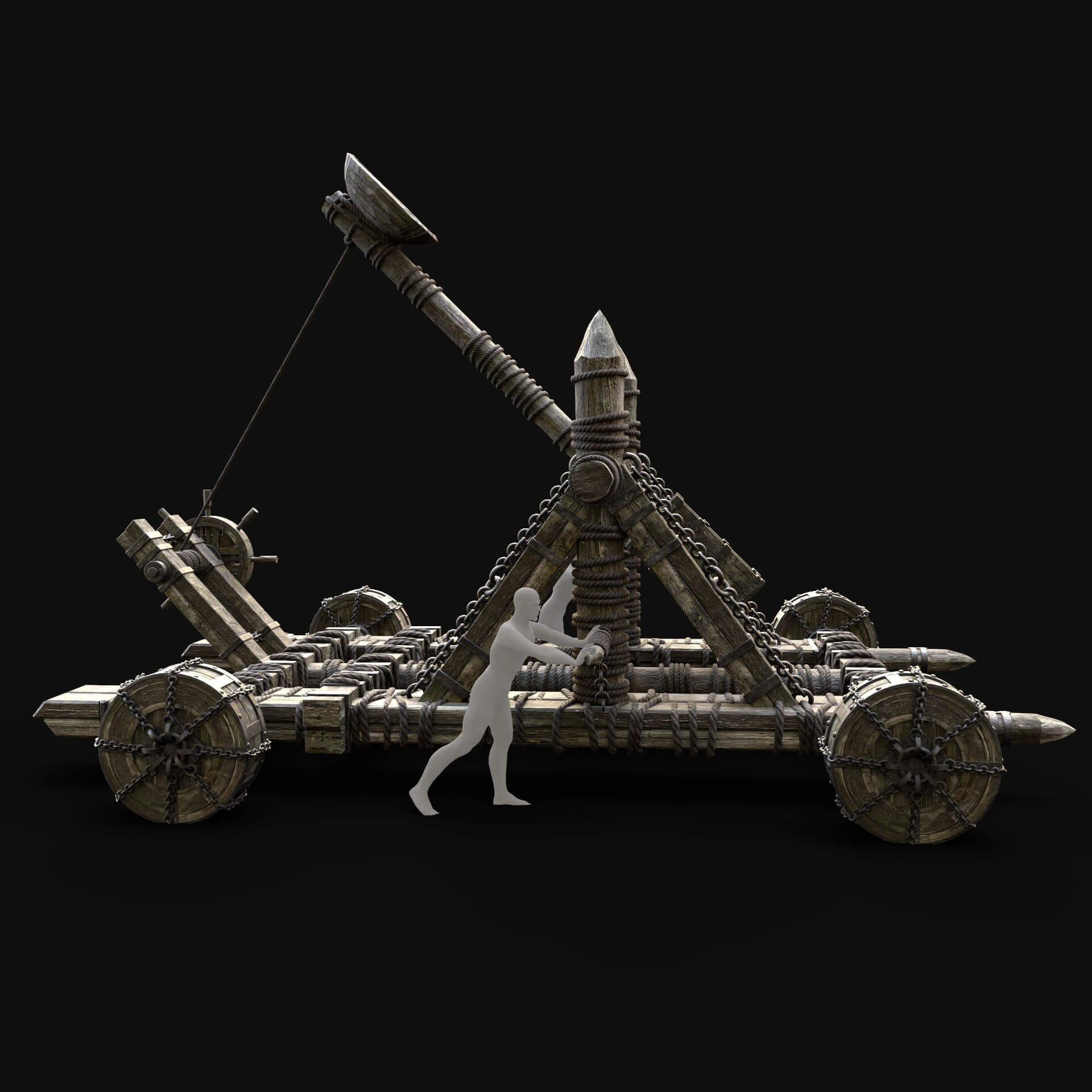 Medieval Catapult Collection - 3D Model by Enterables