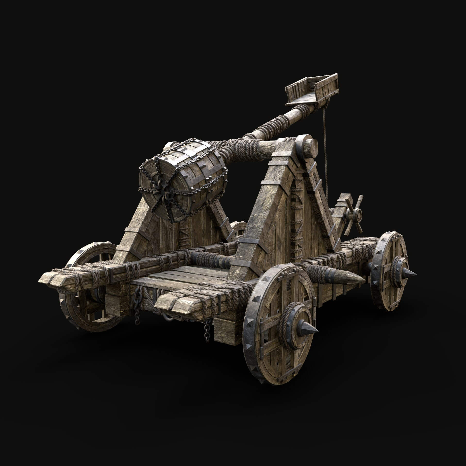 Medieval Catapult Collection - 3D Model by Enterables