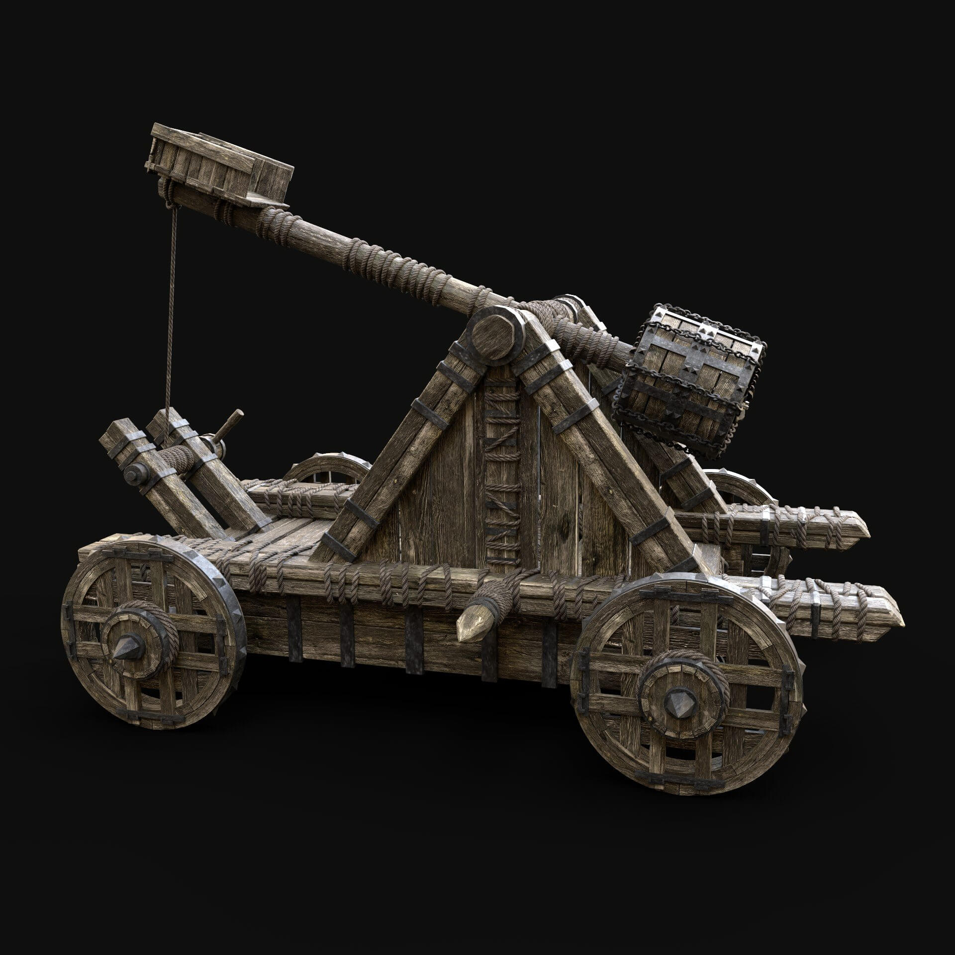 Medieval Catapult Collection - 3D Model by Enterables