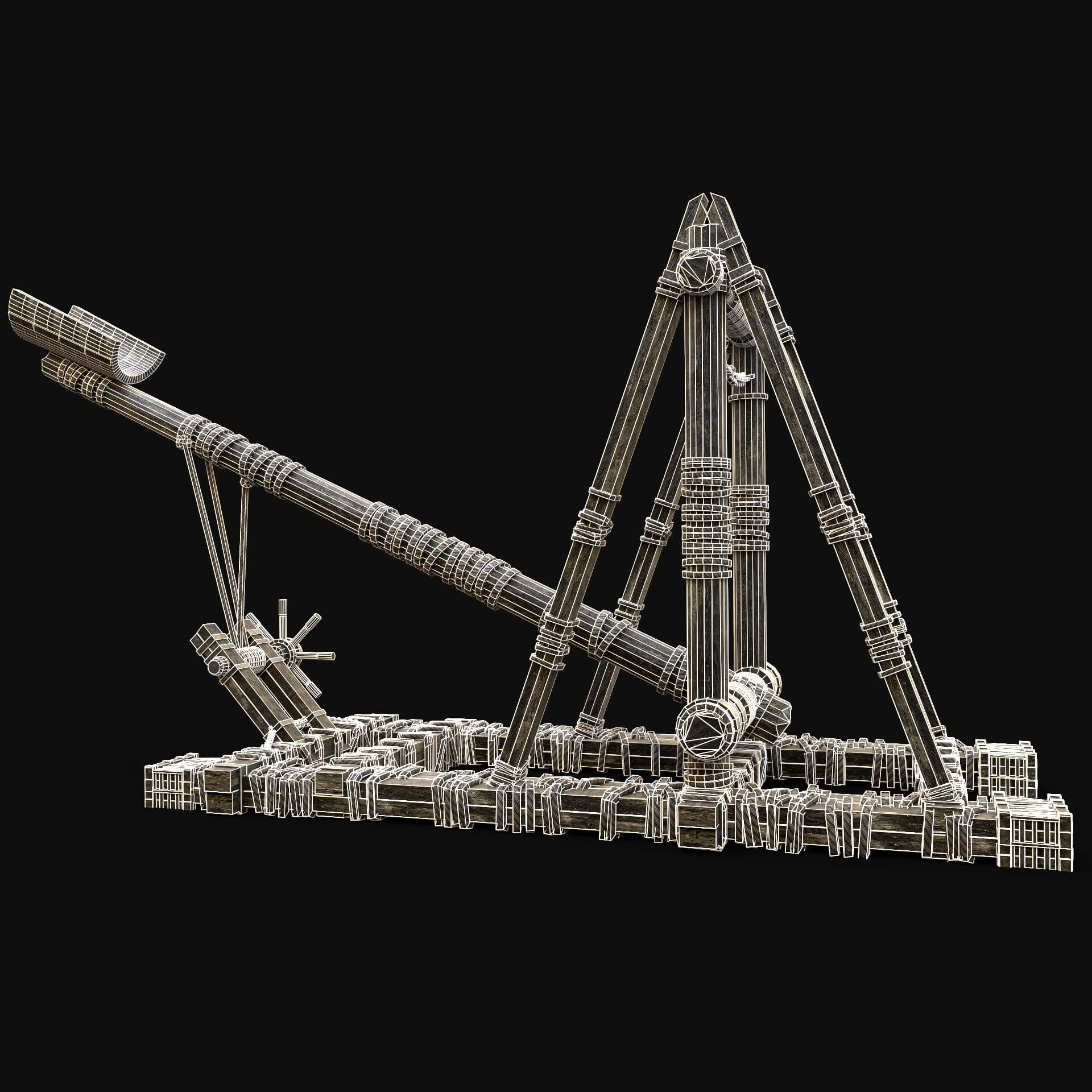 Medieval Catapult Collection - 3D Model by Enterables