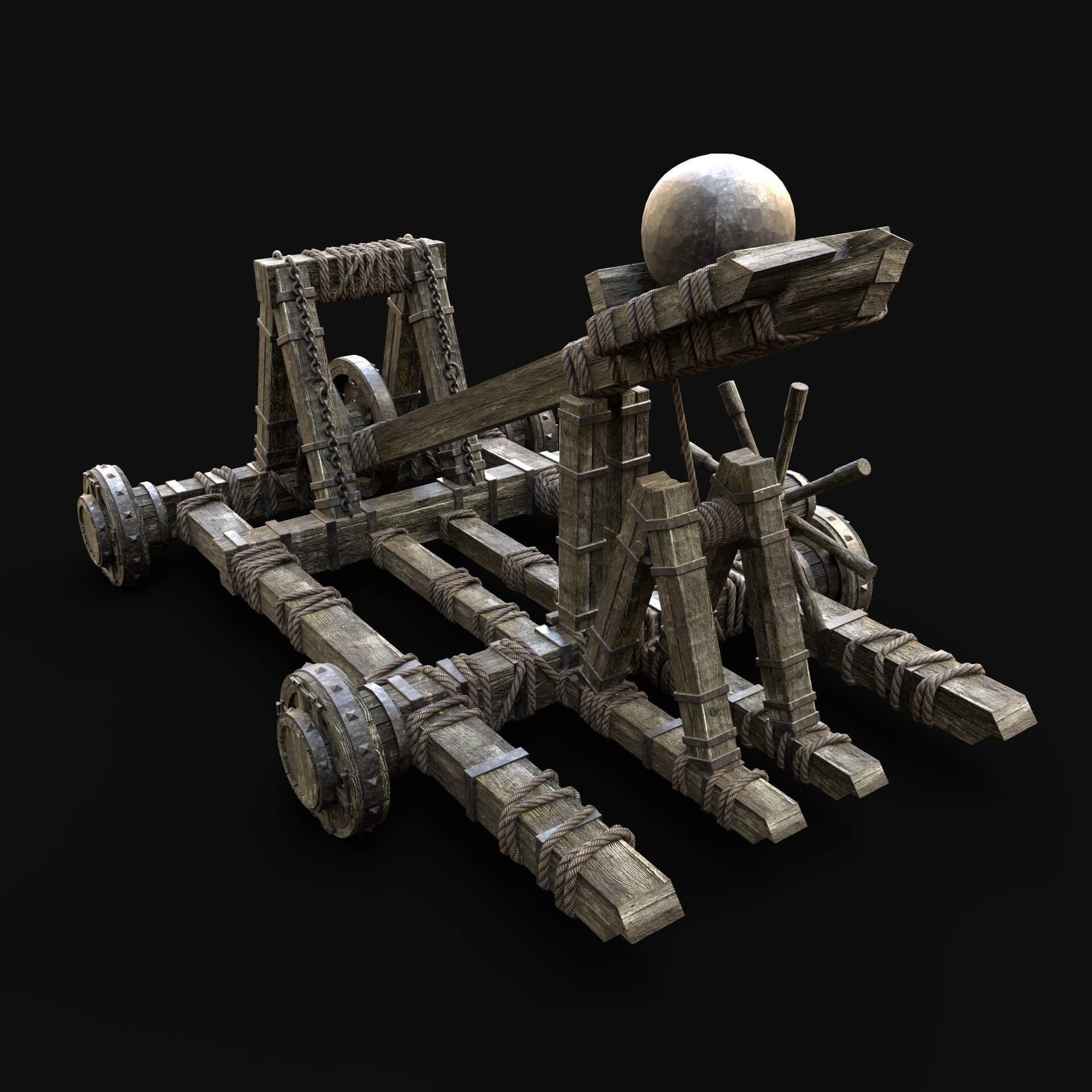 Medieval Catapult Collection - 3D Model by Enterables