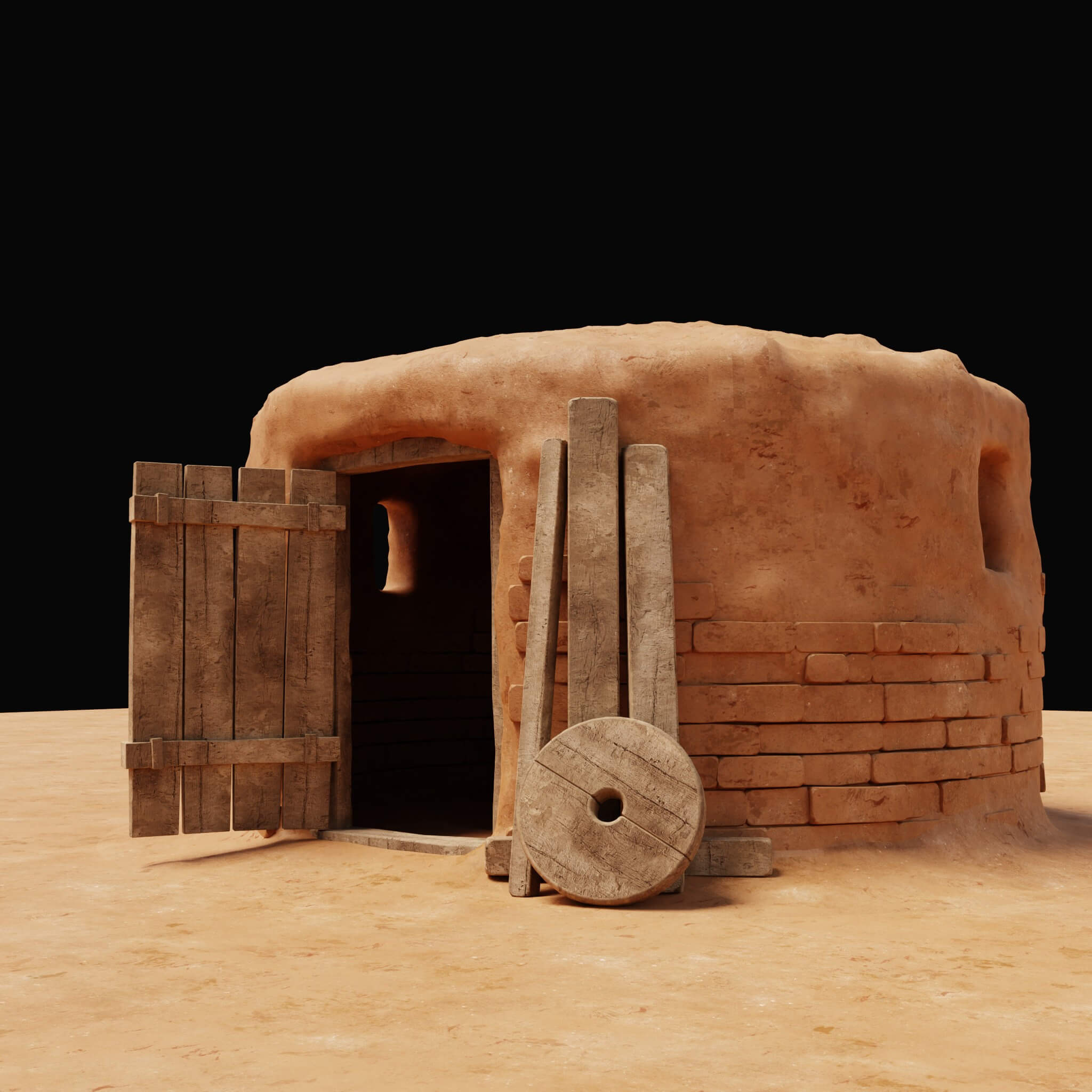 Clay Desert House Ancient Collection - 3D Model by Enterables