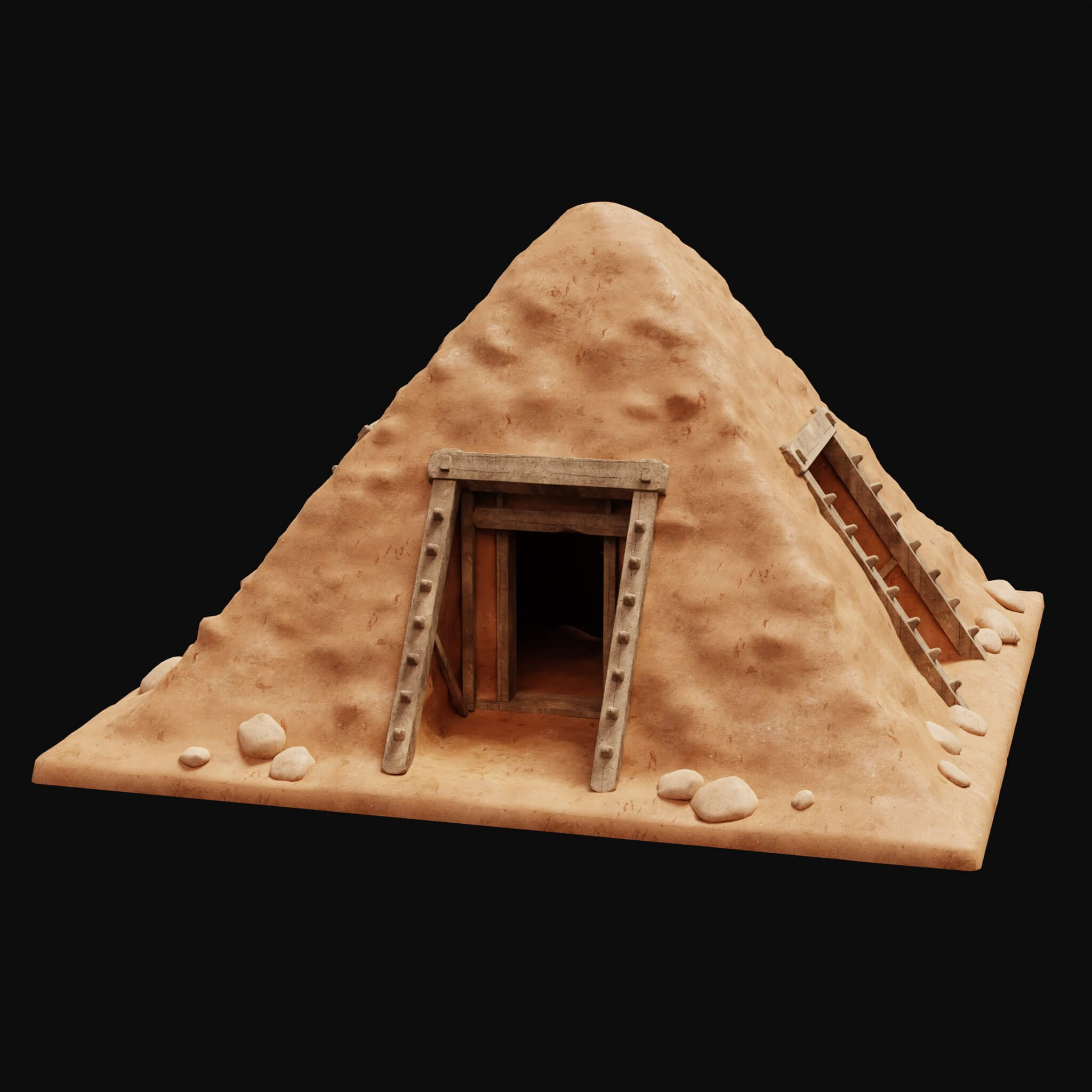 Clay Desert House Ancient Collection - 3D Model by Enterables