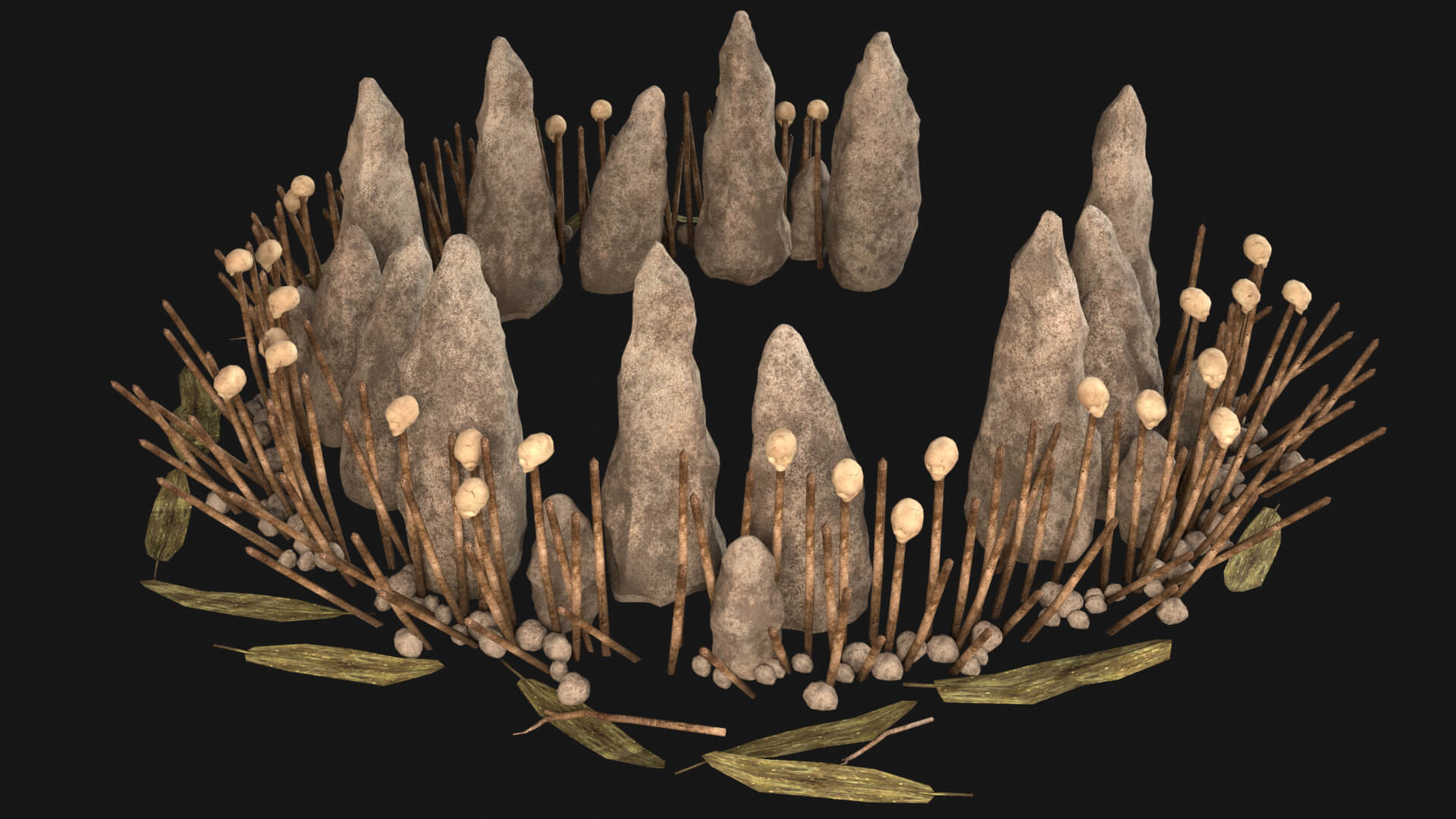 Cult Sacrifice Tribal Jungle Swamp Place Collection - 3D Model by ...