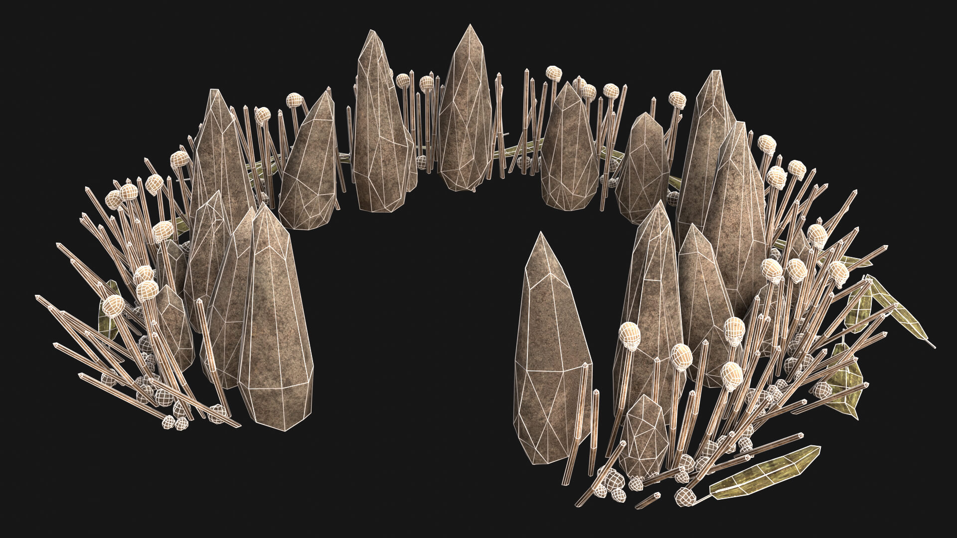 Cult Sacrifice Tribal Jungle Swamp Place Collection - 3D Model by ...