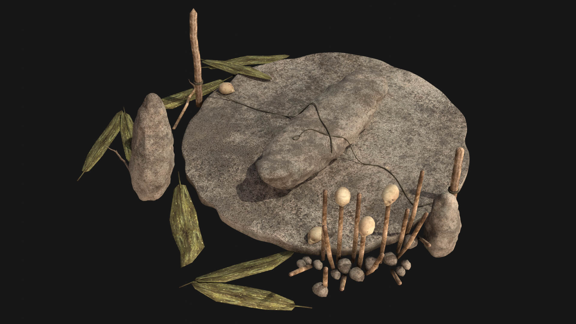 Cult Sacrifice Tribal Jungle Swamp Place Collection - 3D Model by ...