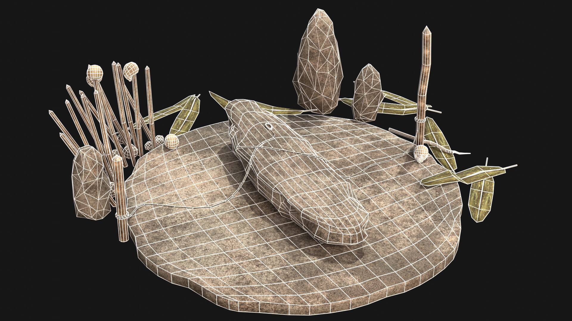 Cult Sacrifice Tribal Jungle Swamp Place Collection - 3D Model by ...