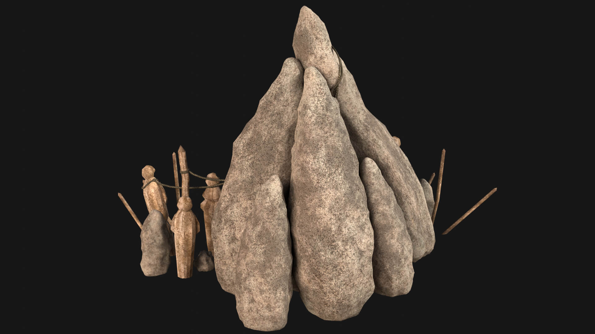 Cult Sacrifice Tribal Jungle Swamp Place Collection - 3D Model by ...