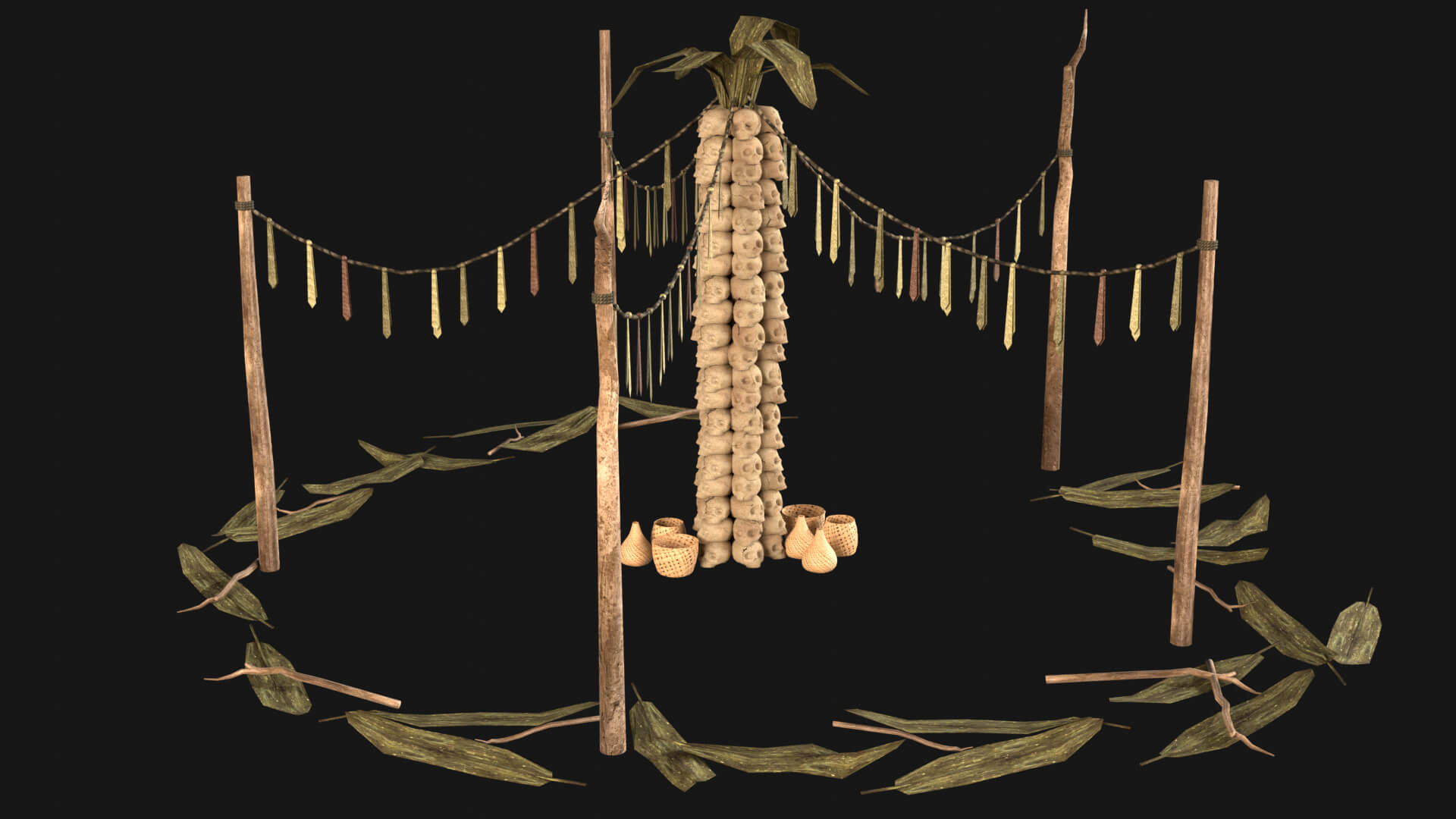 Cult Sacrifice Tribal Jungle Swamp Place Collection - 3D Model by ...