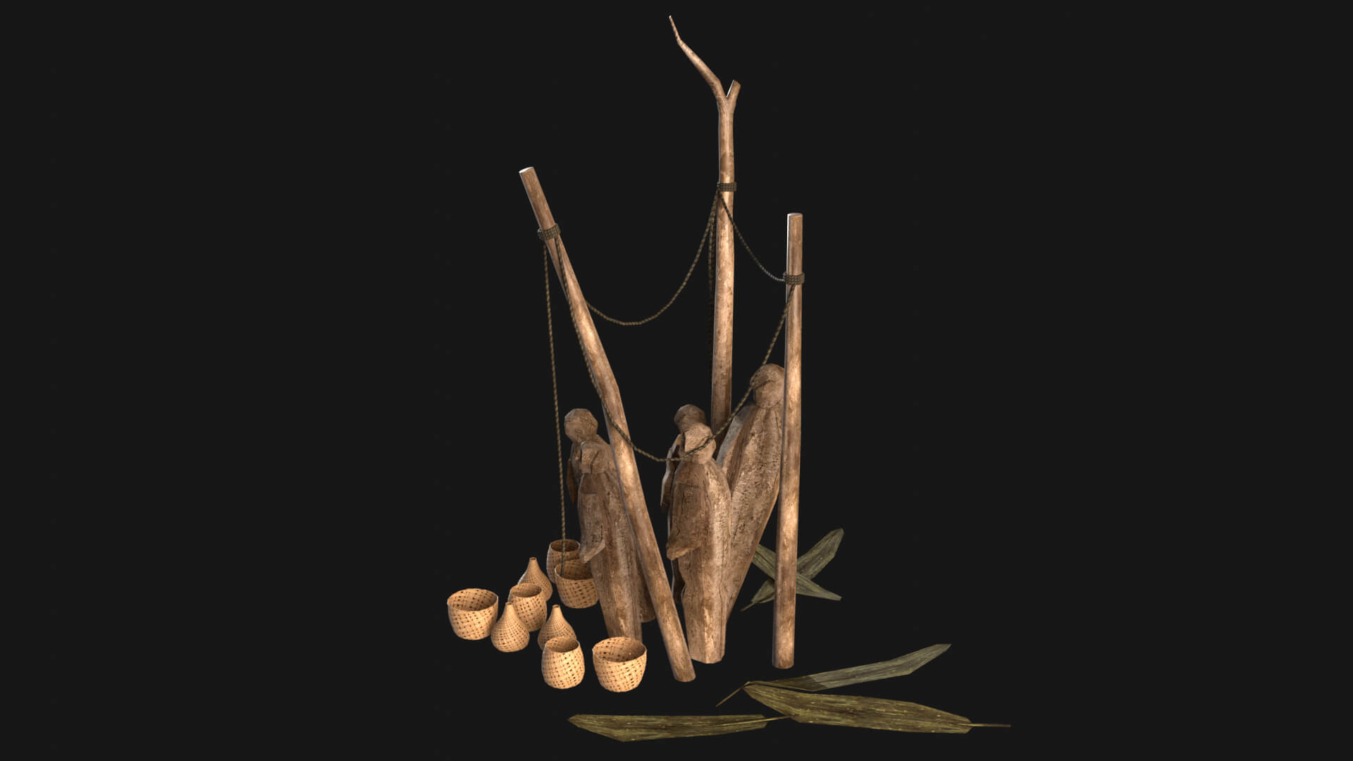 Cult Sacrifice Tribal Jungle Swamp Place Collection - 3D Model by ...