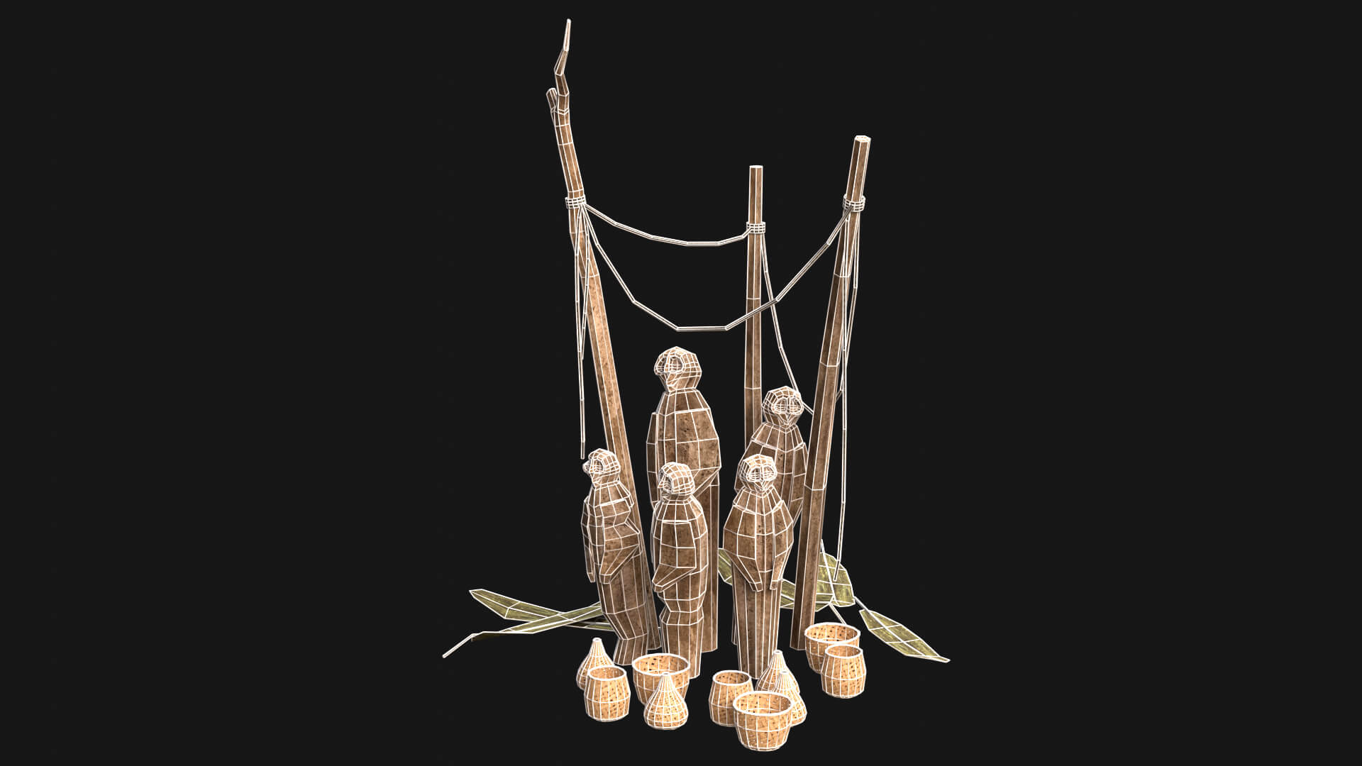 Cult Sacrifice Tribal Jungle Swamp Place Collection - 3D Model by ...
