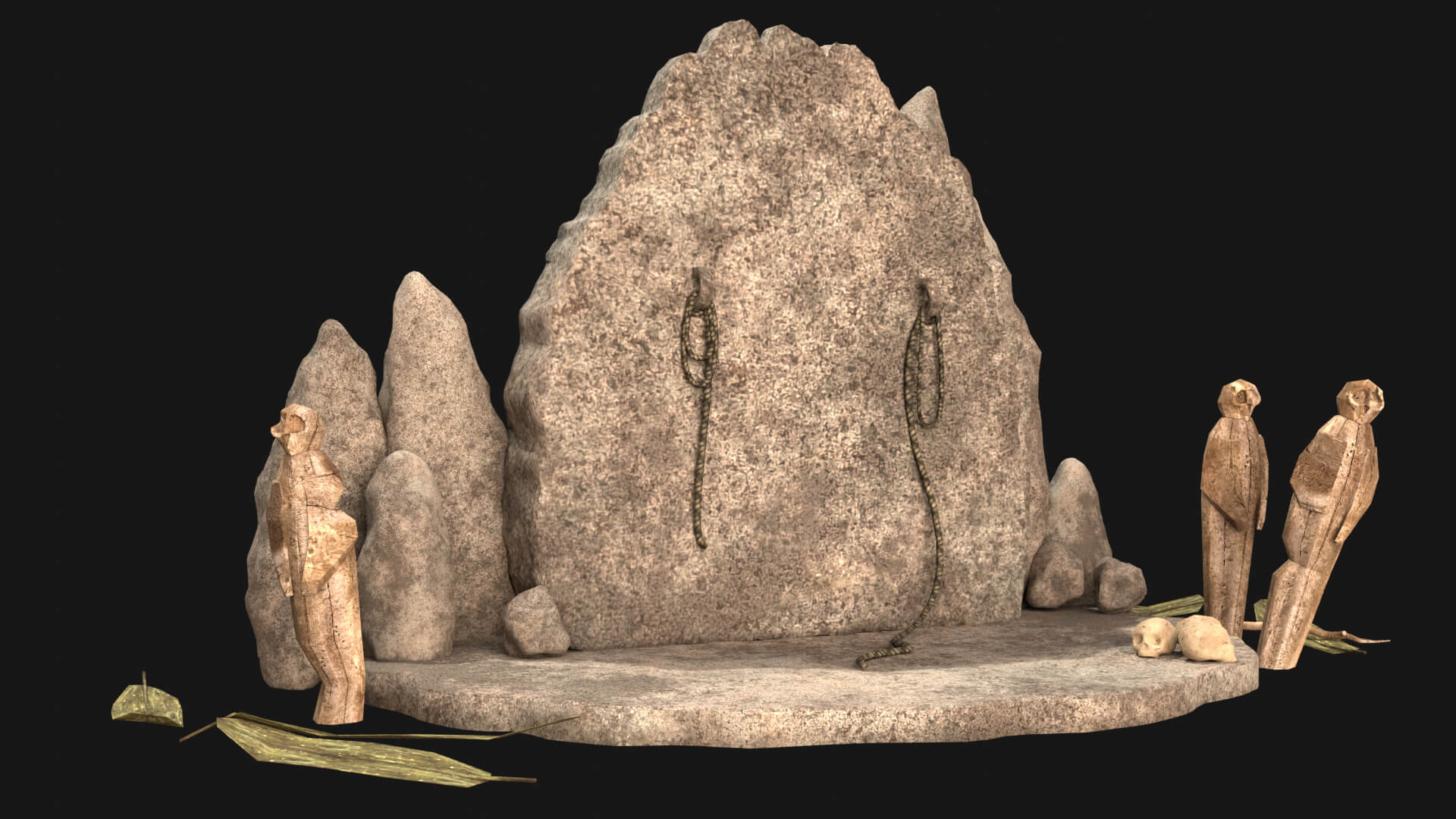 Cult Sacrifice Tribal Jungle Swamp Place Collection - 3D Model by ...