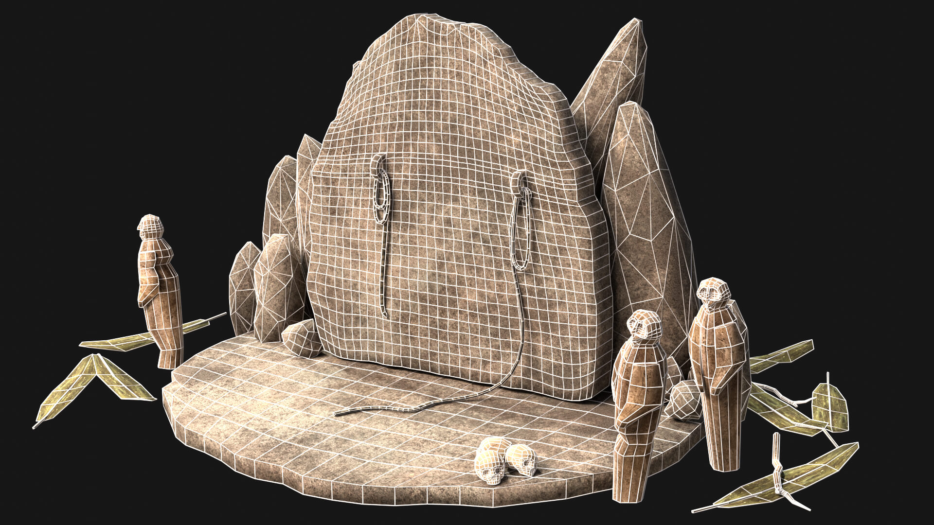 Cult Sacrifice Tribal Jungle Swamp Place Collection - 3D Model by ...