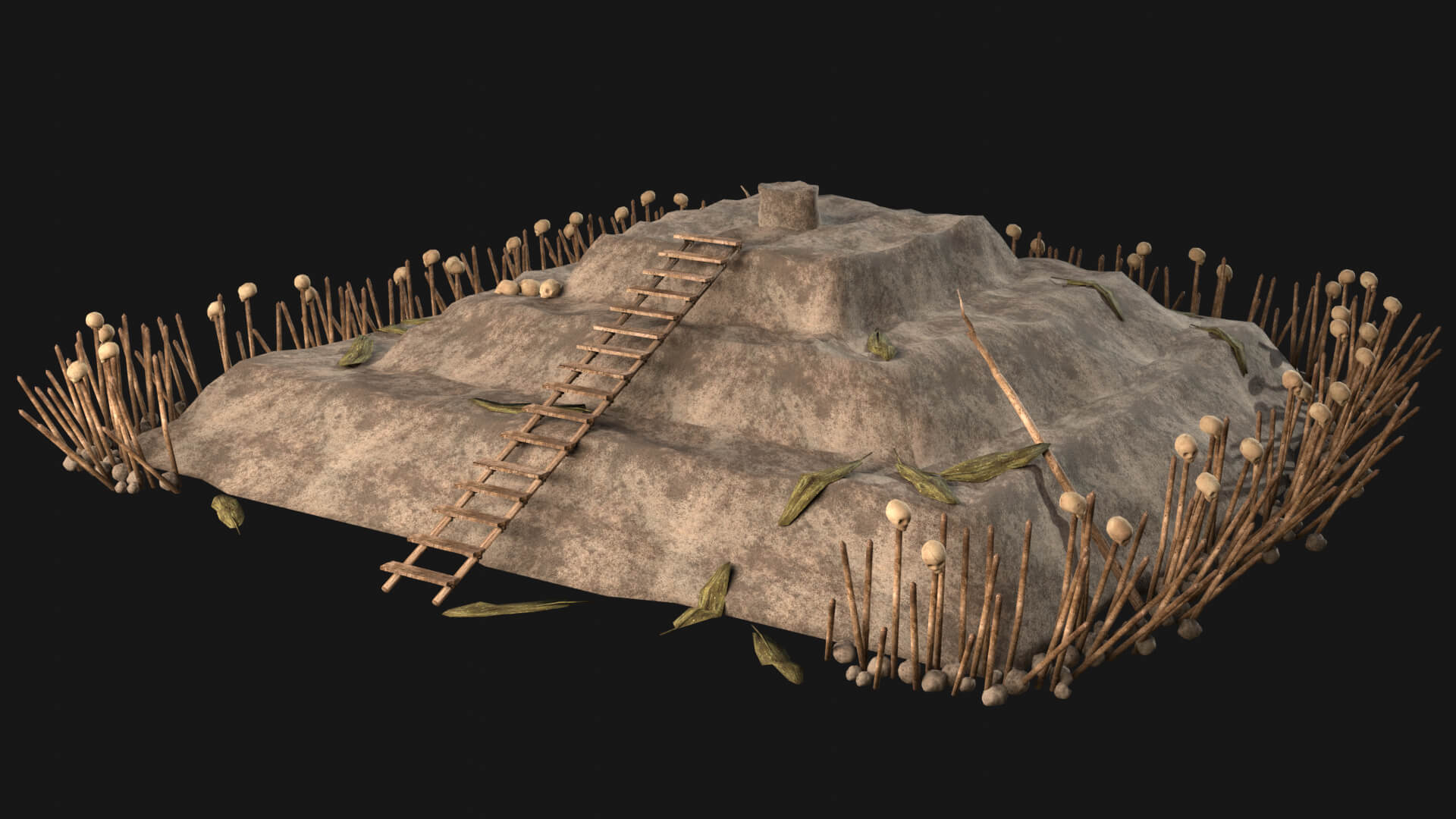 Cult Sacrifice Tribal Jungle Swamp Place Collection - 3D Model by ...