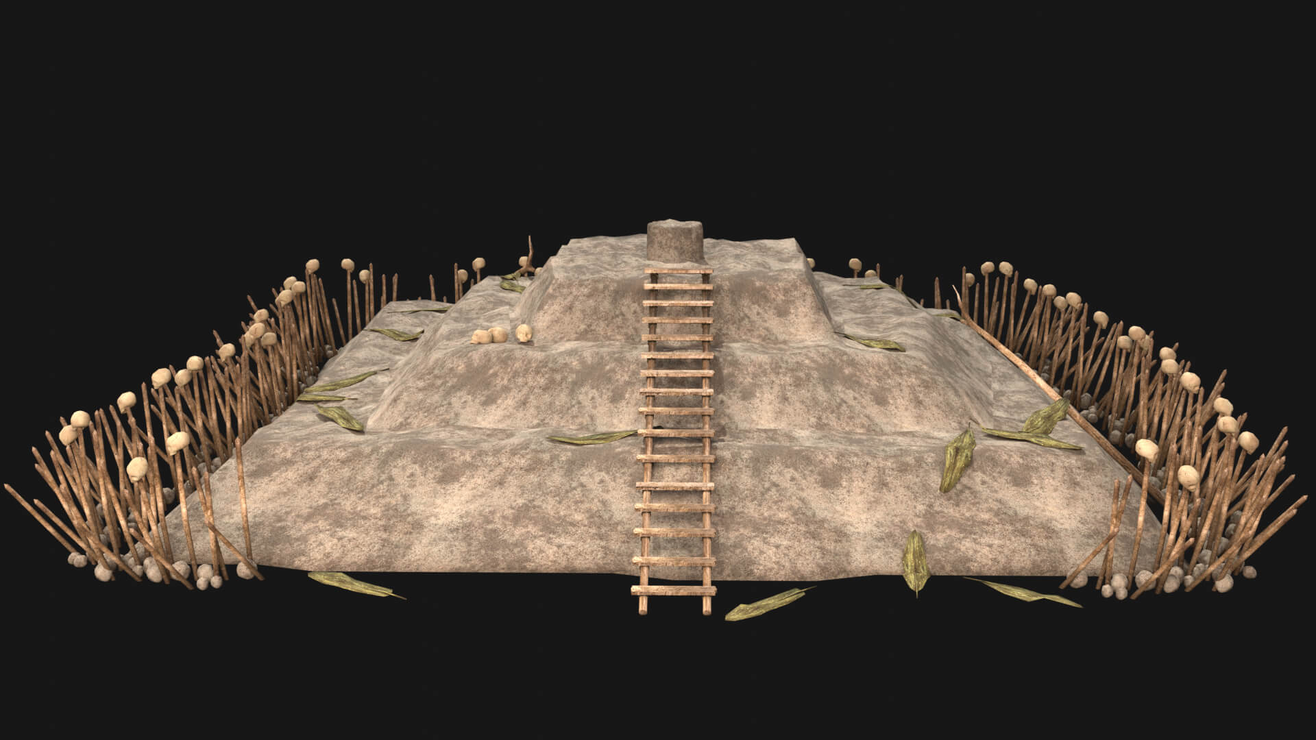 Cult Sacrifice Tribal Jungle Swamp Place Collection - 3D Model by ...