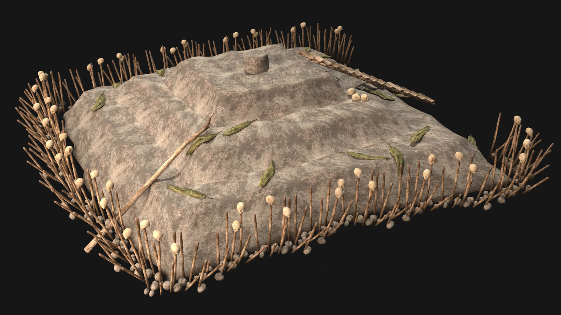 Cult Sacrifice Tribal Jungle Swamp Place Collection - 3D Model by ...