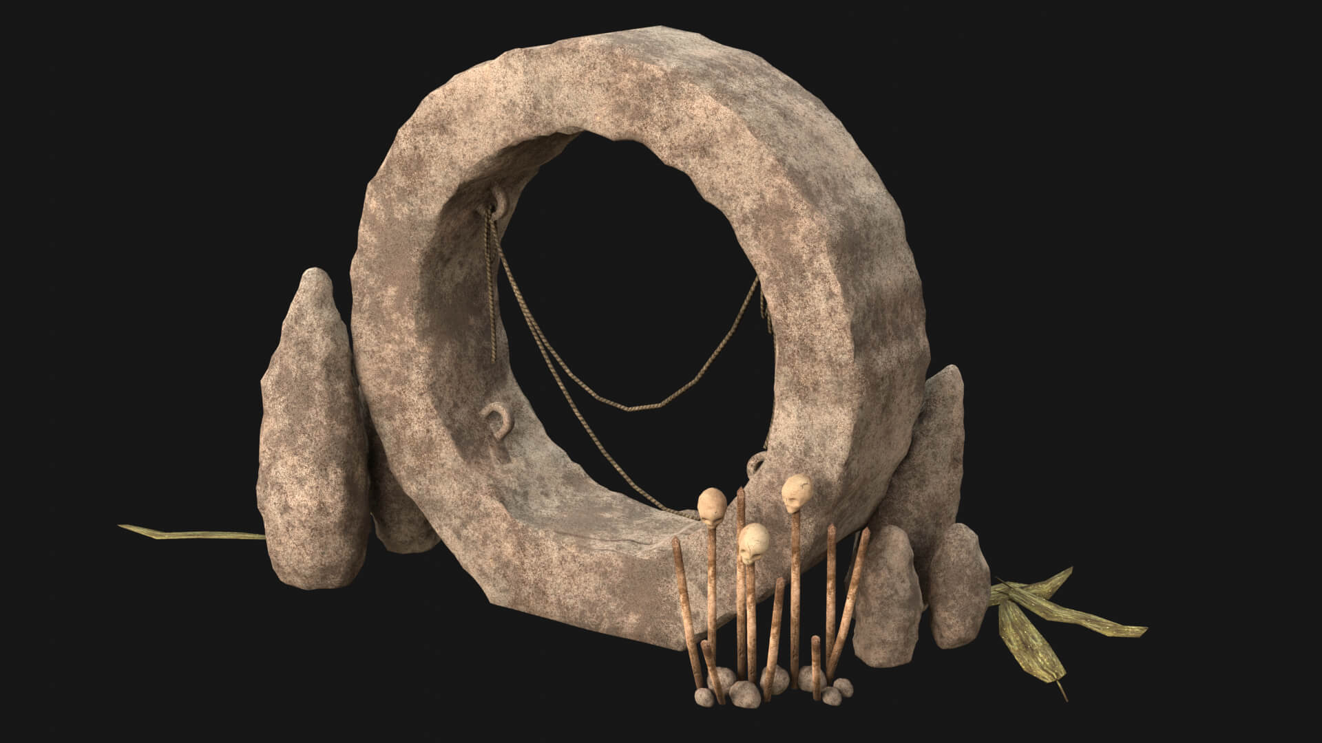 Cult Sacrifice Tribal Jungle Swamp Place Collection - 3D Model by ...